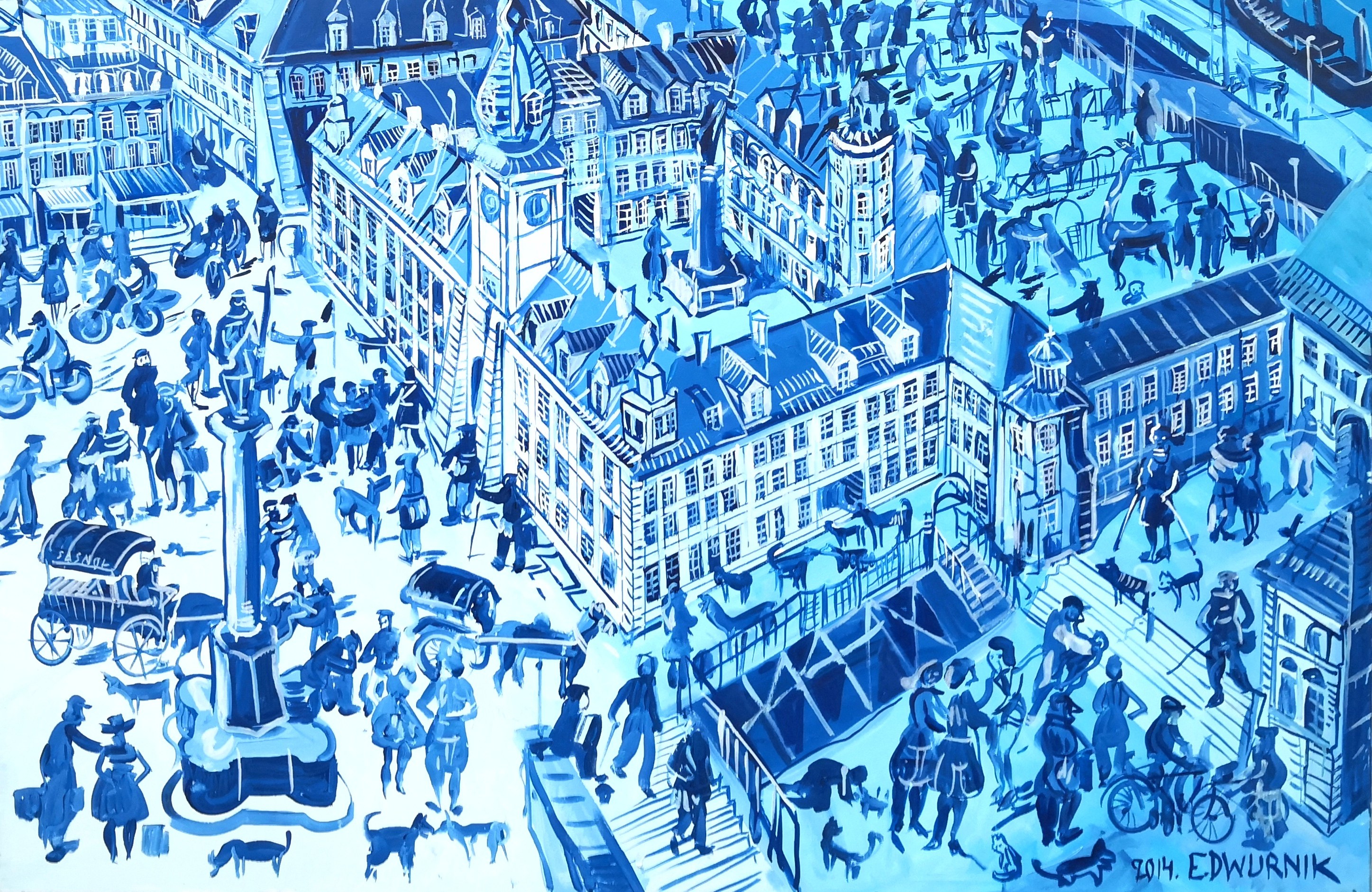 Edward Dwurnik, Plac Zamkowy (2014)