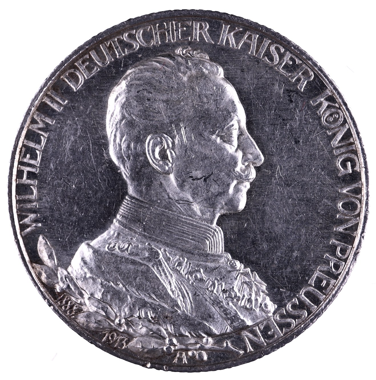 Niemcy, Cesarstwo Niemieckie 1871-1918, Prusy, Wilhelm II 1888-1918, 2 marki 1913 A, Berlin ...