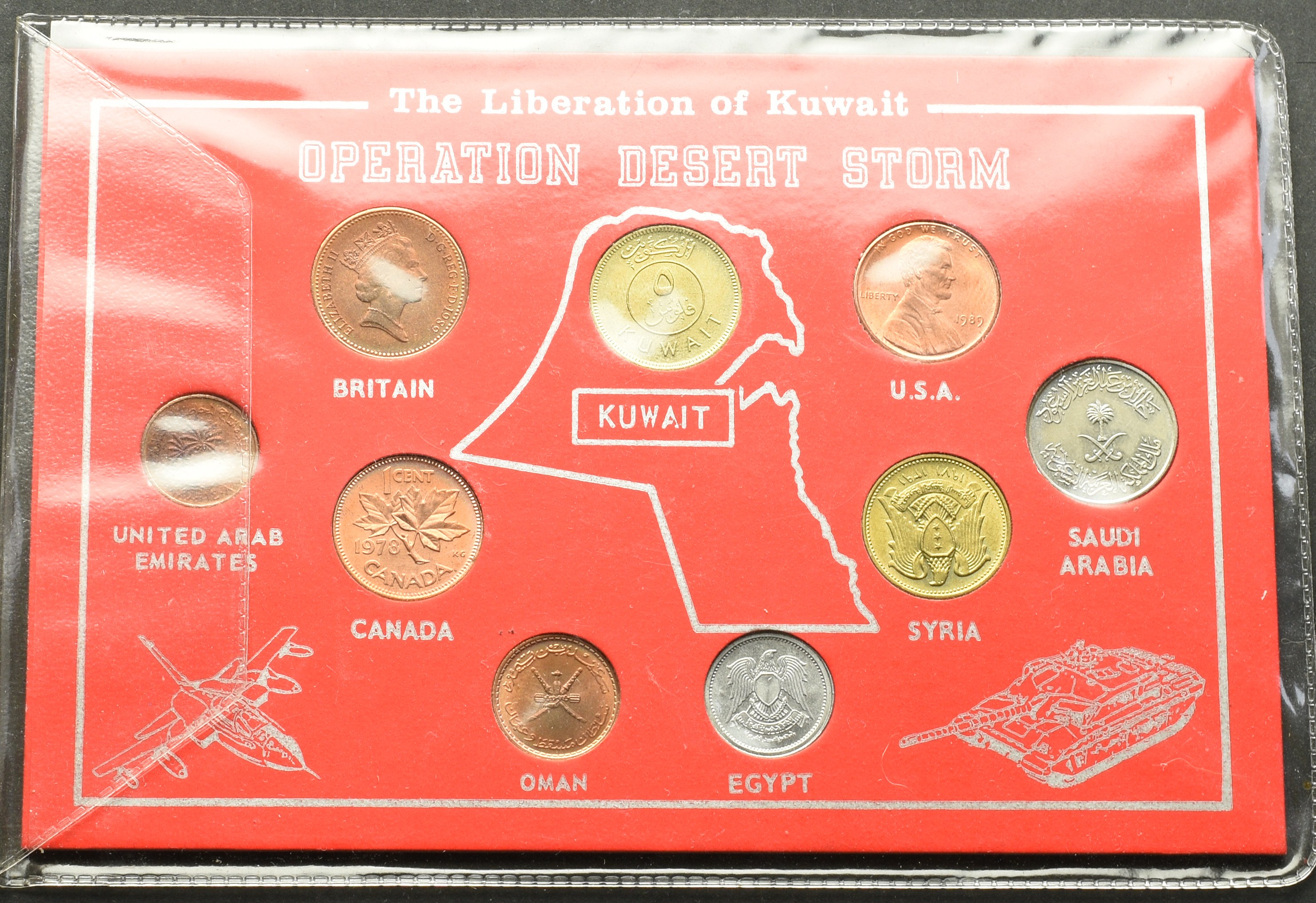 Operacja pustynna burza, Set monet - Aukcja internetowa / Licytacja ...