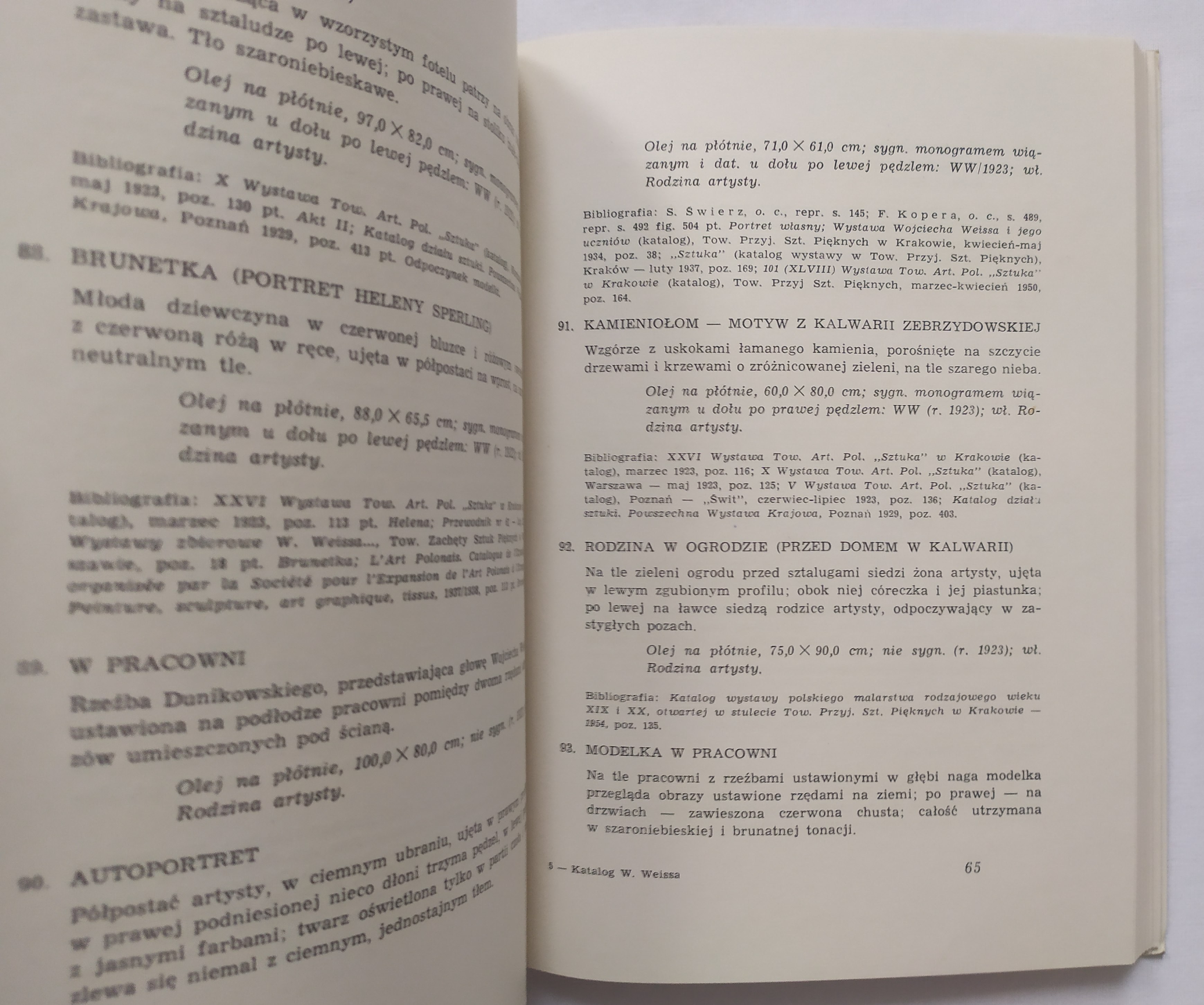 Weiss Wojciech • Obrazy olejne, akwarele, rysunki, grafika, rzeźby ...