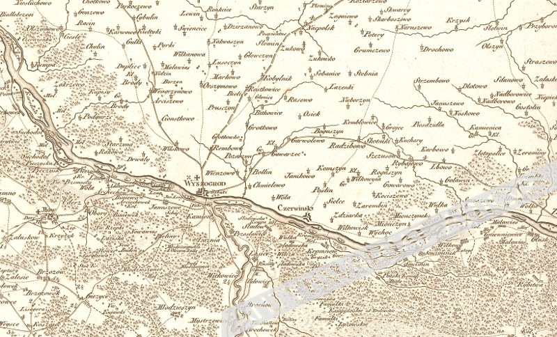 David GILLY - [mapa, 1802-1803] Mapa Warszawy i okolic - Online auction ...