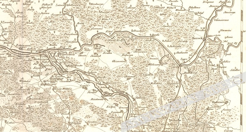 David GILLY - [mapa, 1802-1803] Mapa Warszawy i okolic - Online auction ...