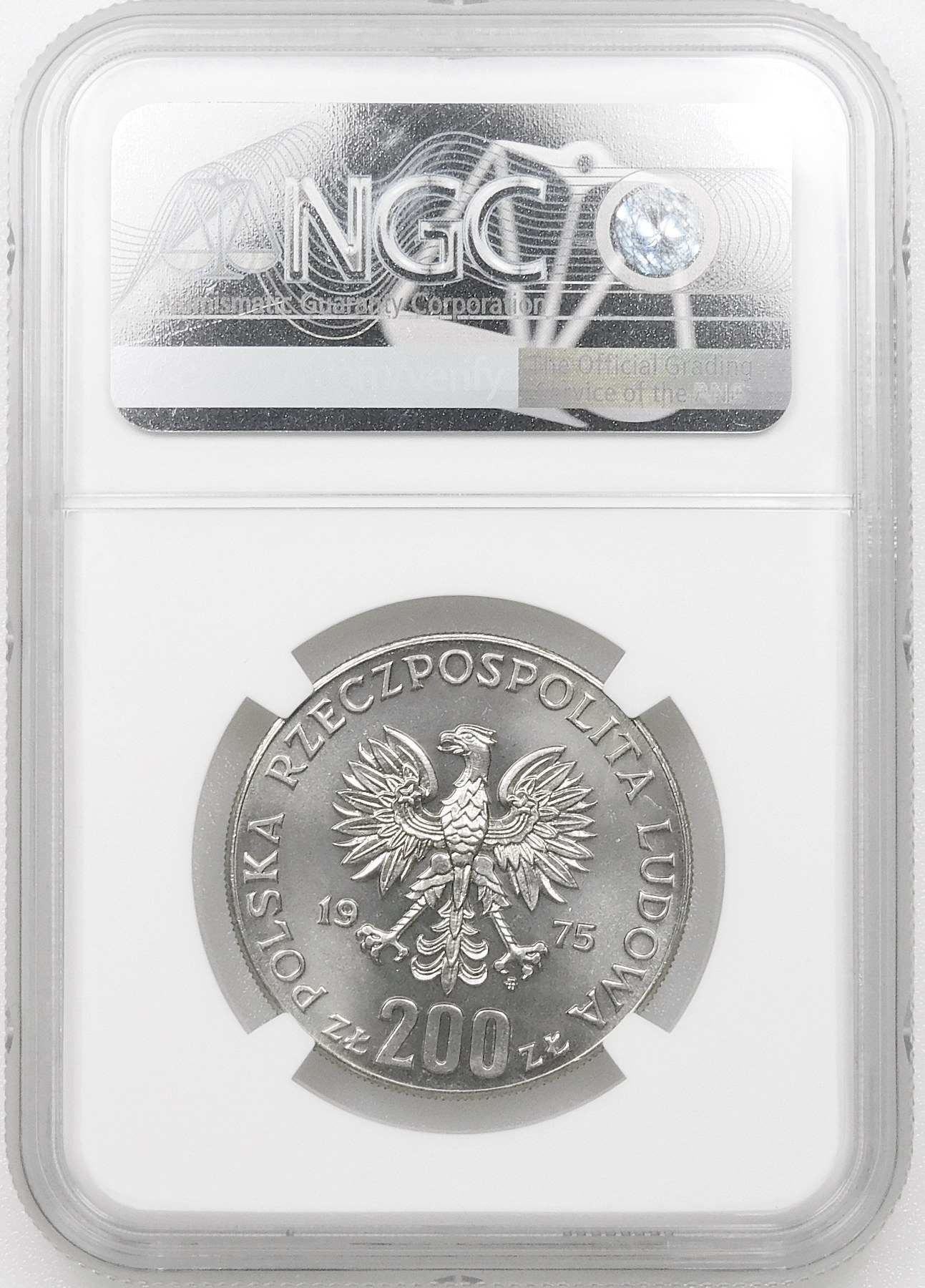 PRÓBA NIKIEL 200 złotych 1975 Faszyzm - Aukcja internetowa / Licytacja ...