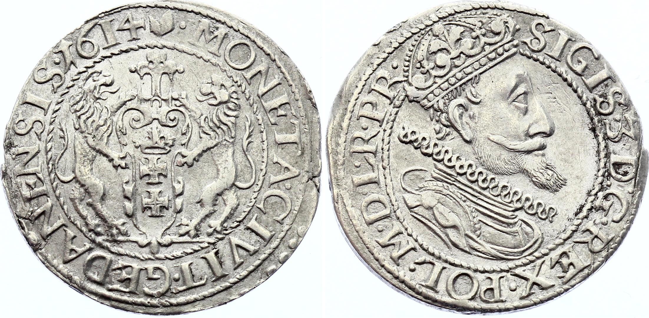 Poland Danzig 18 Grosz 1614 (Ort) - Aukcja internetowa / Licytacja ... Poland Danzig 18 Grosz 1614 (Ort) - Aukcja internetowa / Licytacja ...