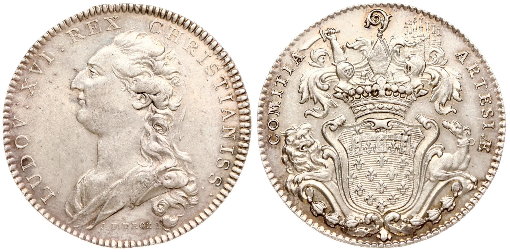 France Token 1771 for the States of Artois under Louis XVI. Averse ...