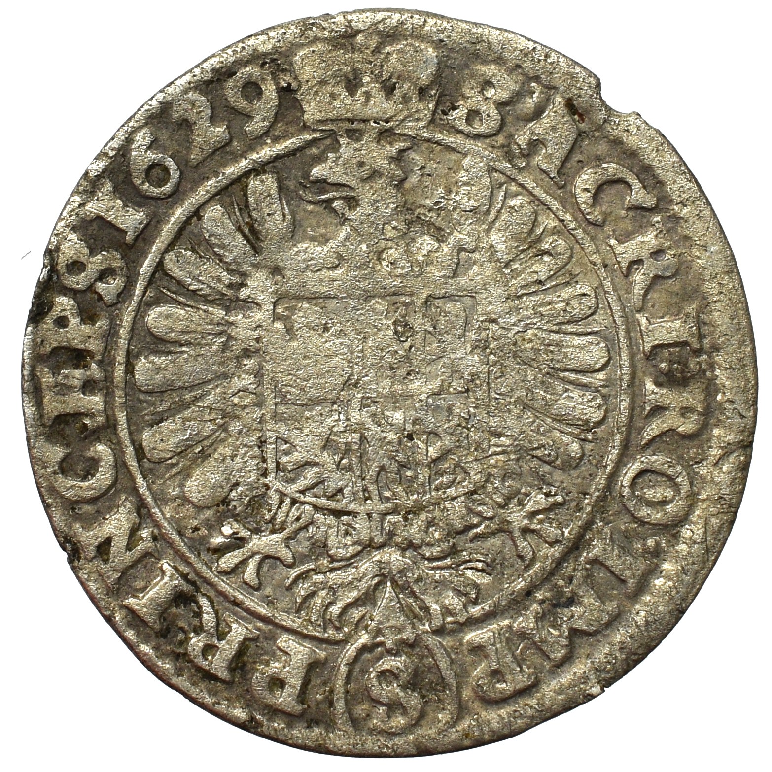 Śląsk, Albert von Wallenstein, 3 krajcary 1629, Żagań - Aukcja ...
