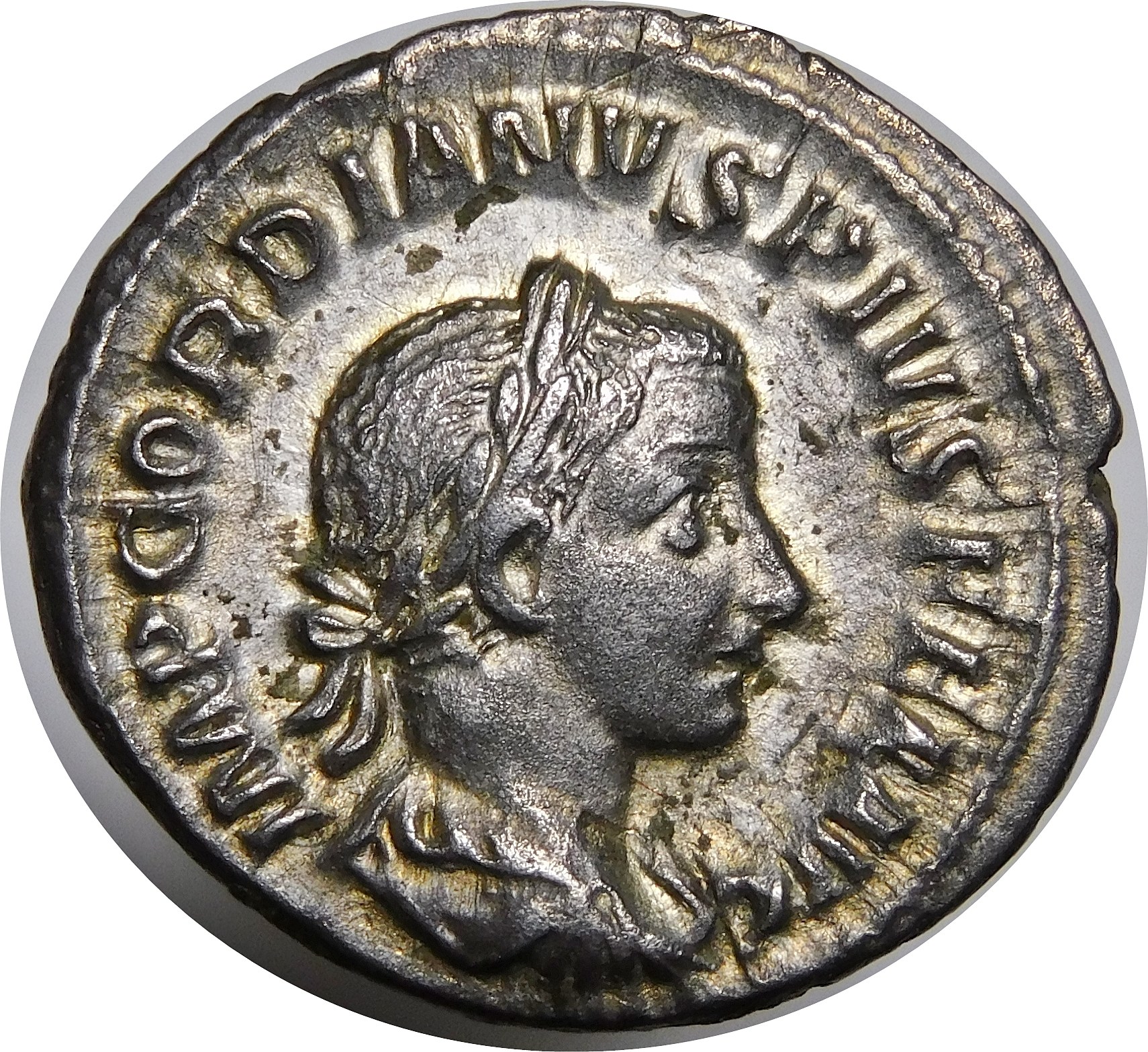 Cesarstwo Rzymskie, Gordianus III Pius, Denar 240 AD - Aukcja internetowa / Licytacja online ...