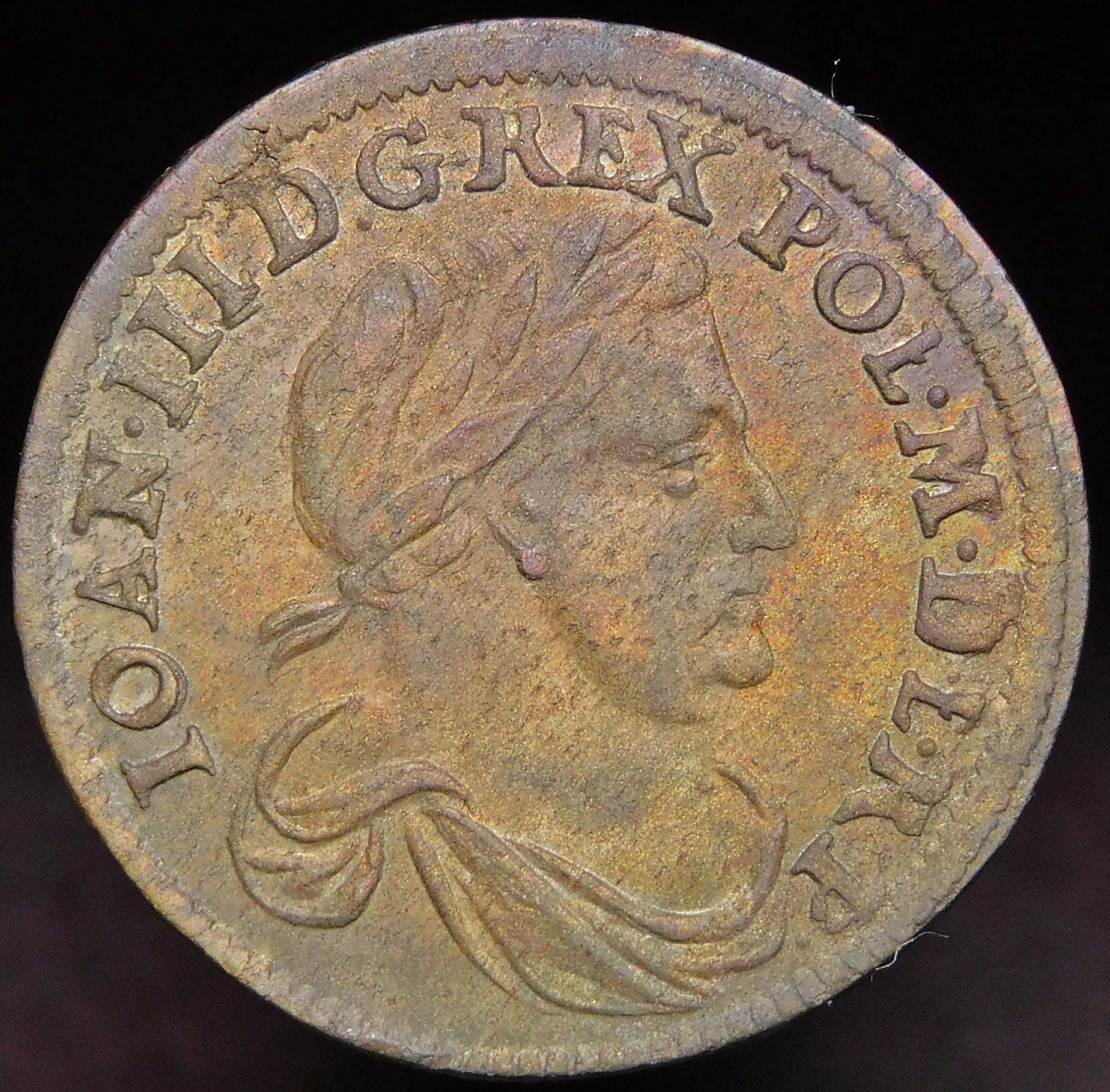 Jan III Sobieski, Szóstak 1677, Bydgoszcz - Leliwa w tarczy - Aukcja ...