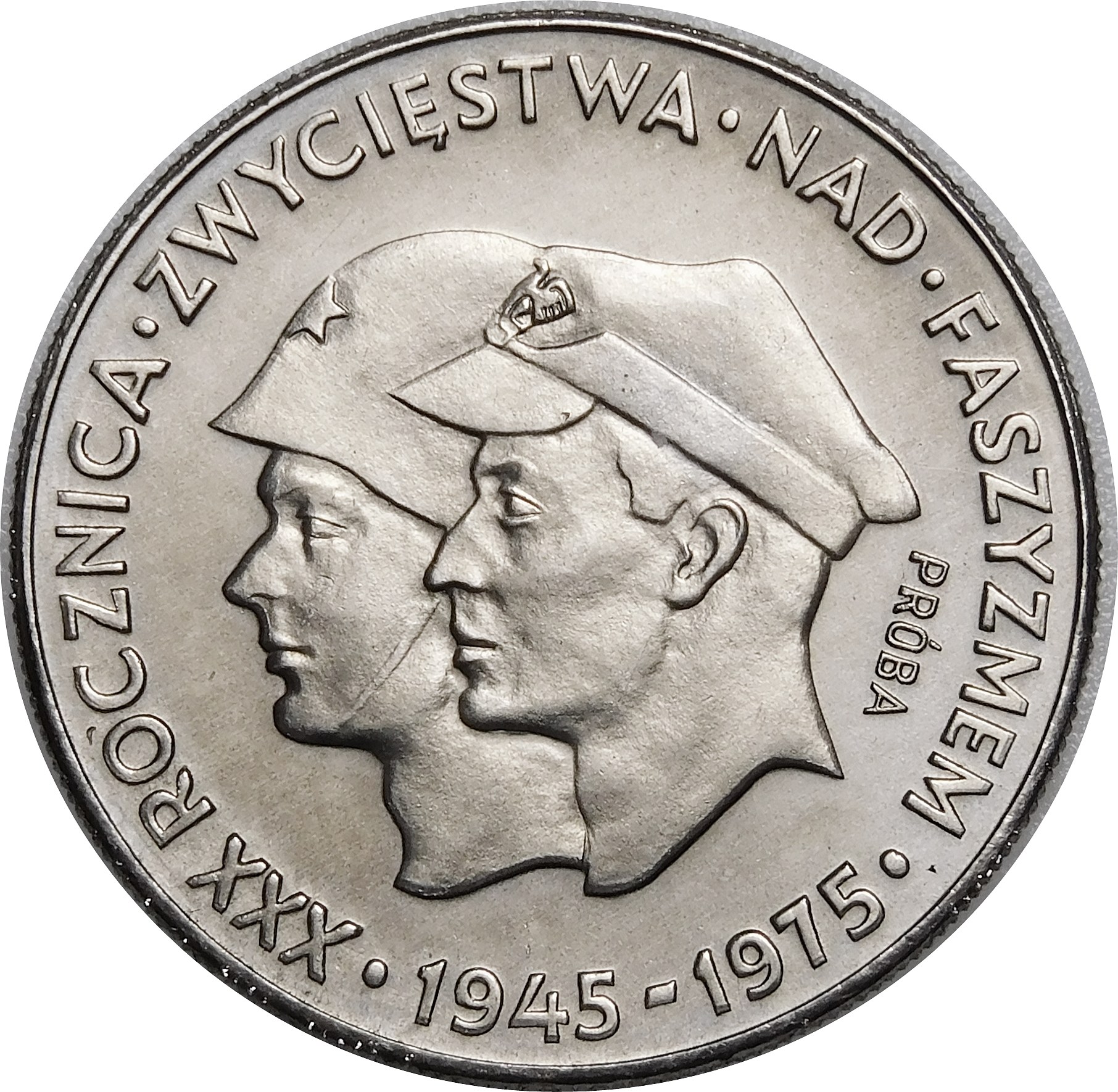 PRÓBA NIKIEL 200 złotych 1975 Faszyzm - Aukcja internetowa / Licytacja ...