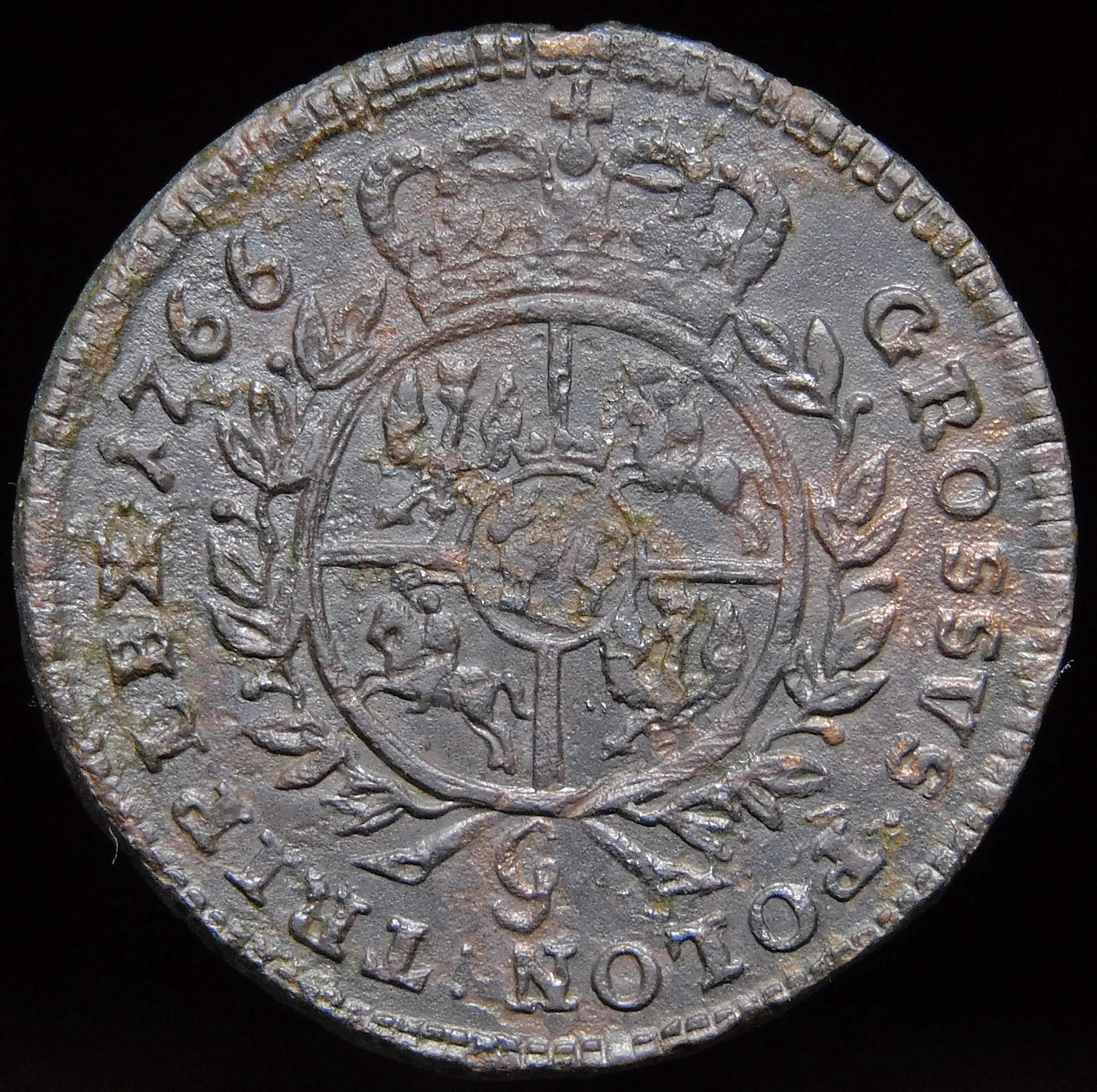 Stanisław August Poniatowski, Trojak 1767 g, Kraków - zbrojarz - Aukcja ...