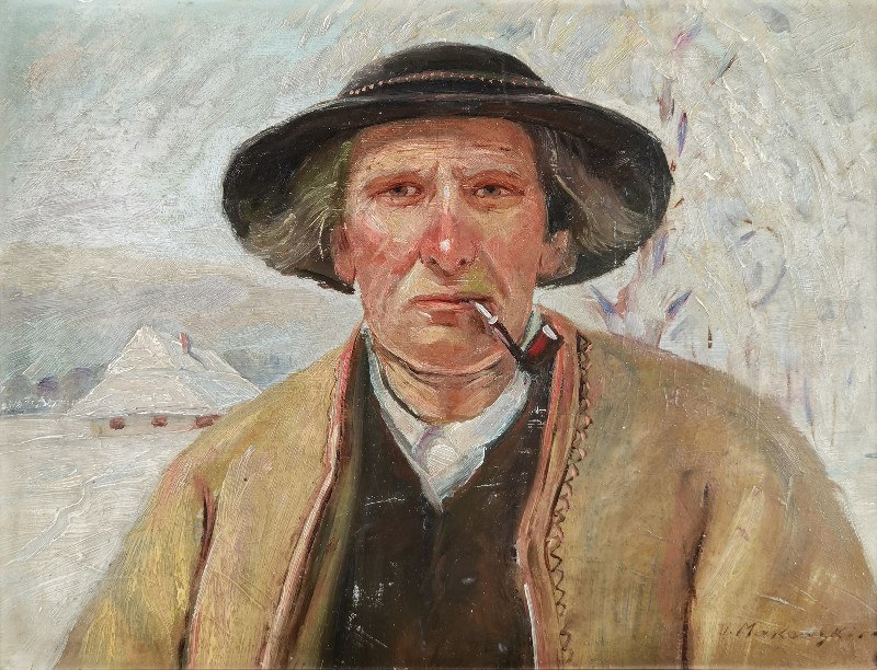 J. MAKOWSKI, XX w., Góral z fajką - Aukcja internetowa / Licytacja ...