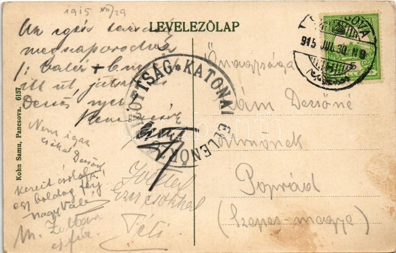 1915 Pancsova, Pancevo; Kir. törvényszék, lovaskocsik / court, horse ...