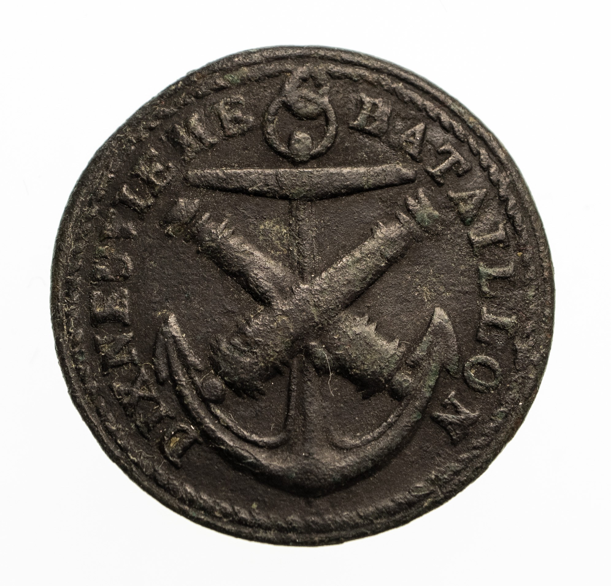 France, military button from the Napoleonic Wars period 19-Battalion of ...