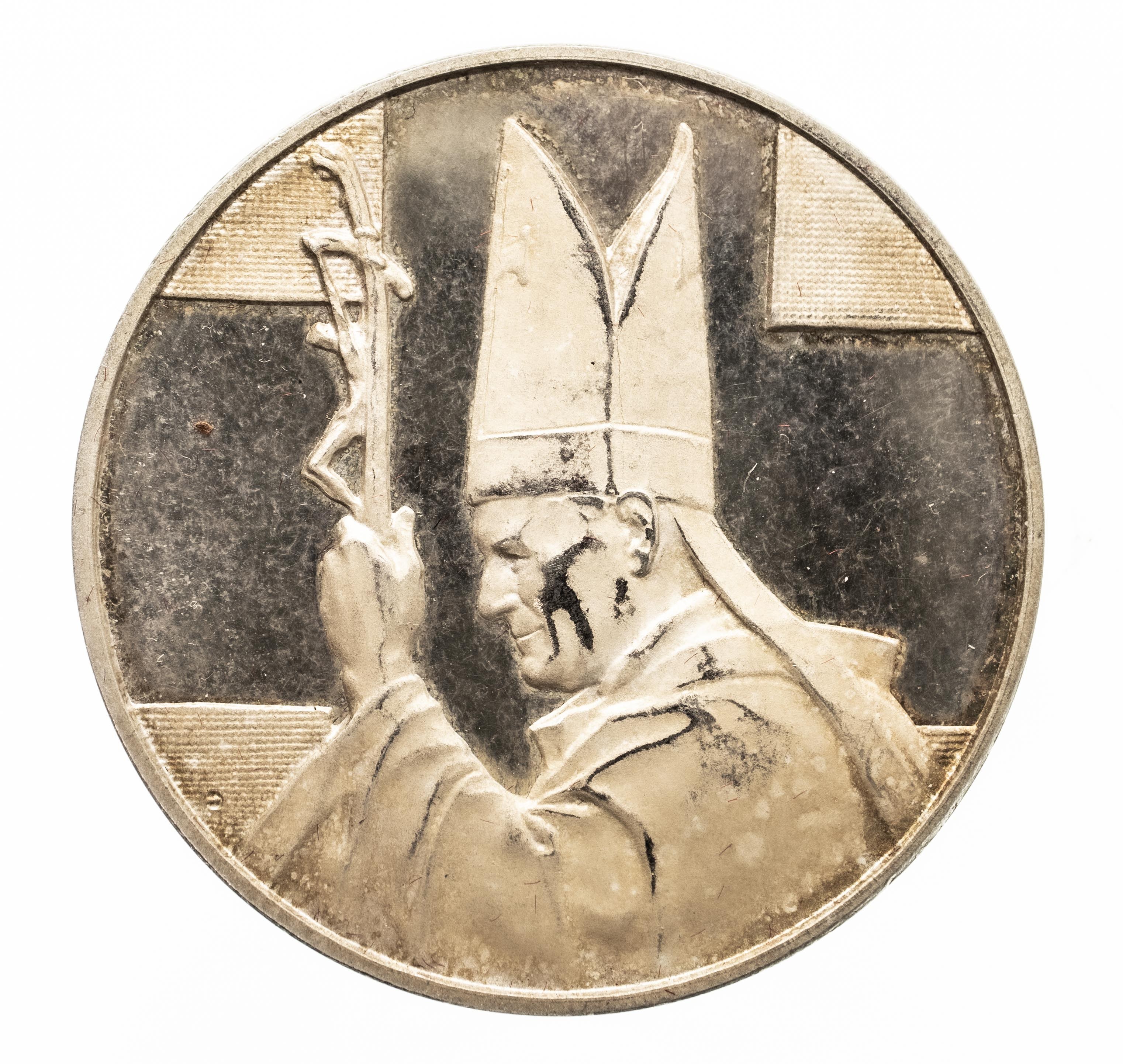 Polska, PRL (1944-1989), srebrny medal Jan Paweł II Papież Polak ... Polska, PRL (1944-1989), srebrny medal Jan Paweł II Papież Polak ...