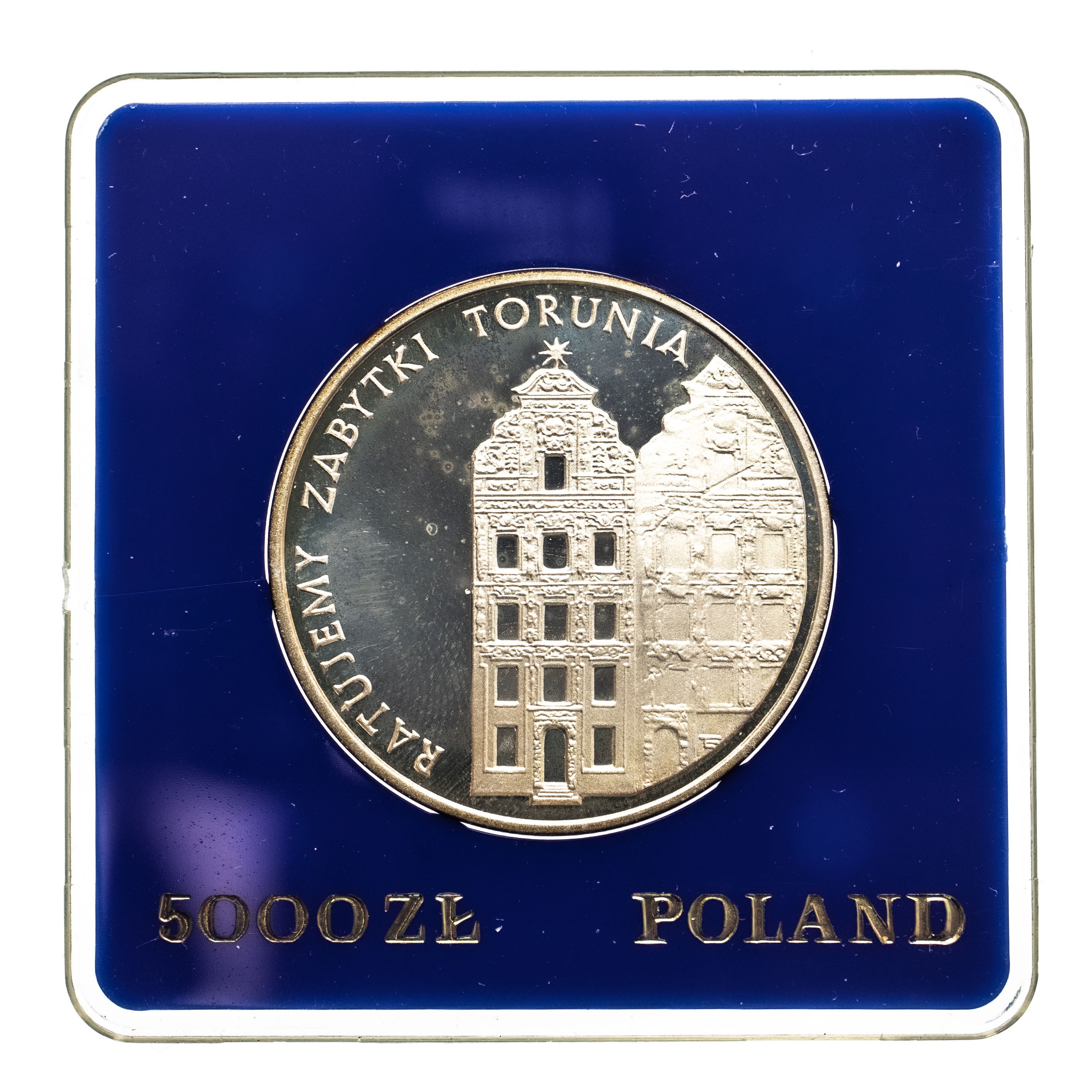 Polska, PRL (1944-1989), 5000 złotych 1989, Ratujemy Zabytki Torunia - Aukcja internetowa ...