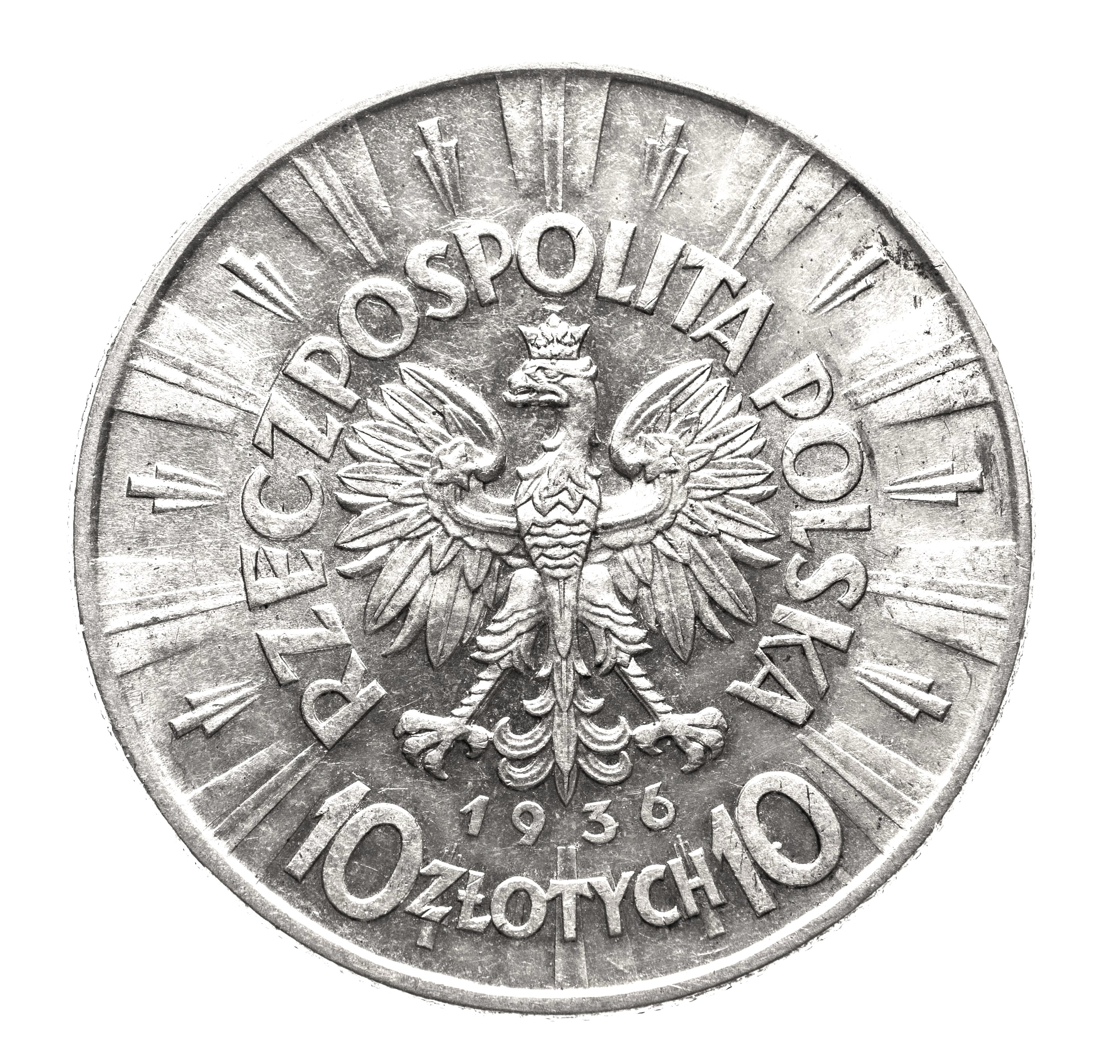 Polska, II Rzeczpospolita (1918-1939), 10 złotych 1936 Piłsudski, Warszawa - Aukcja internetowa ...