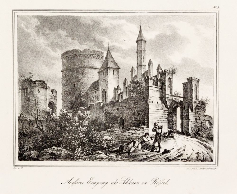 RESZEL. Zestaw 3 cz.-b. lit.; rys. Gräfin zu Dohna, Lith. Inst. v. L ...