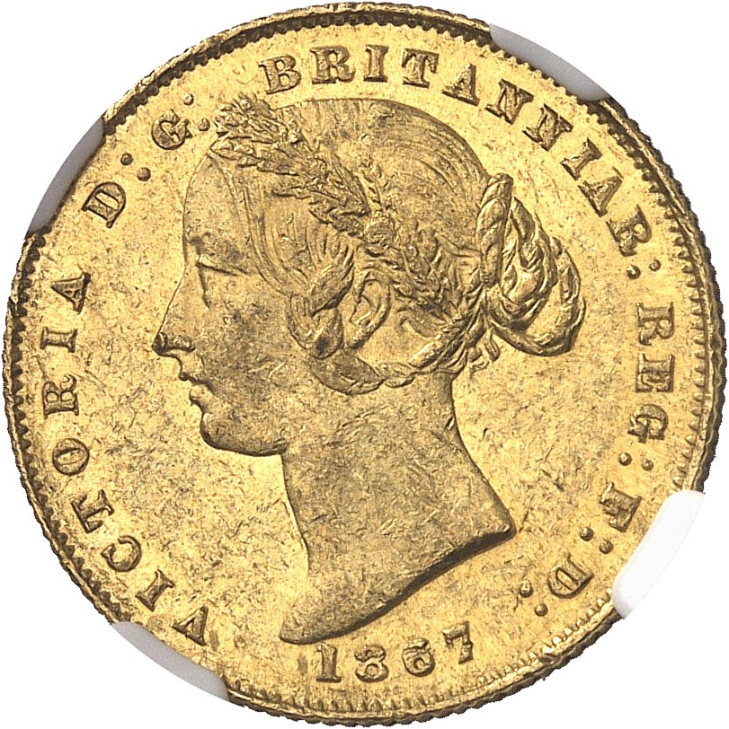 Victoria (1837-1901). Souverain 1867, Sydney. - Aukcja internetowa ...