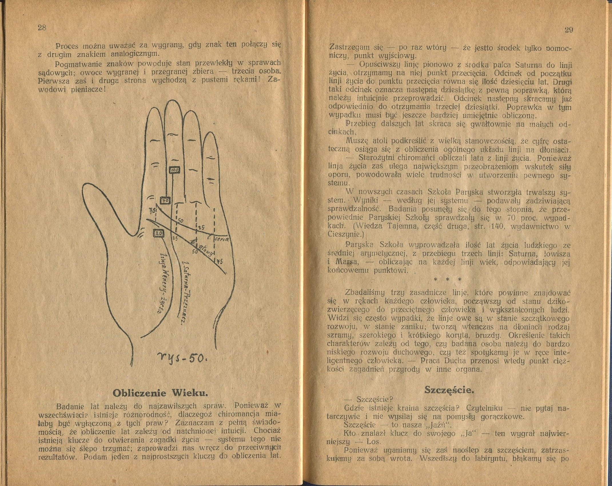 CHOBOT Karol - Chiromancja czyli nauka wróżenia z ręki [1928] - Aukcja ...