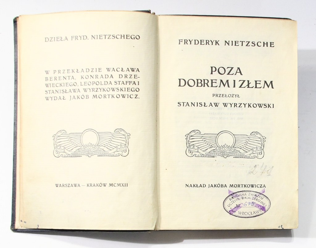 Fryderyk Nietzsche, Poza dobrem i złem - Aukcja internetowa / Licytacja ...