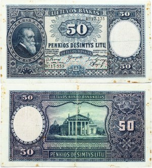 Lithuania 100 Litų 1928 SPECIMEN Banknote. Lietuvos Bankas Kaunas 31.03.1928 PAVYZDYS (100 LITU ...