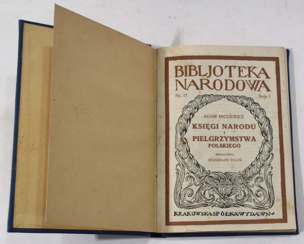 Adam Mickiewicz Ksiegi narodu i pielgrzymstwa polskiego [National ...