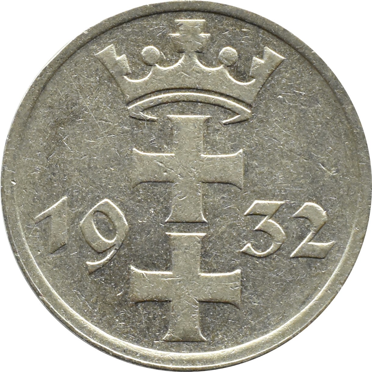 Wolne Miasto Gdańsk, 1 gulden 1932, Berlin - Aukcja internetowa / Licytacja online - Cena - OneBid