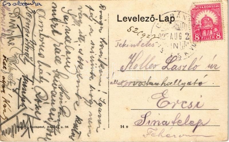 1927 Csobánka, gémes kút birkanyájjal (EK) - Aukcja internetowa ...