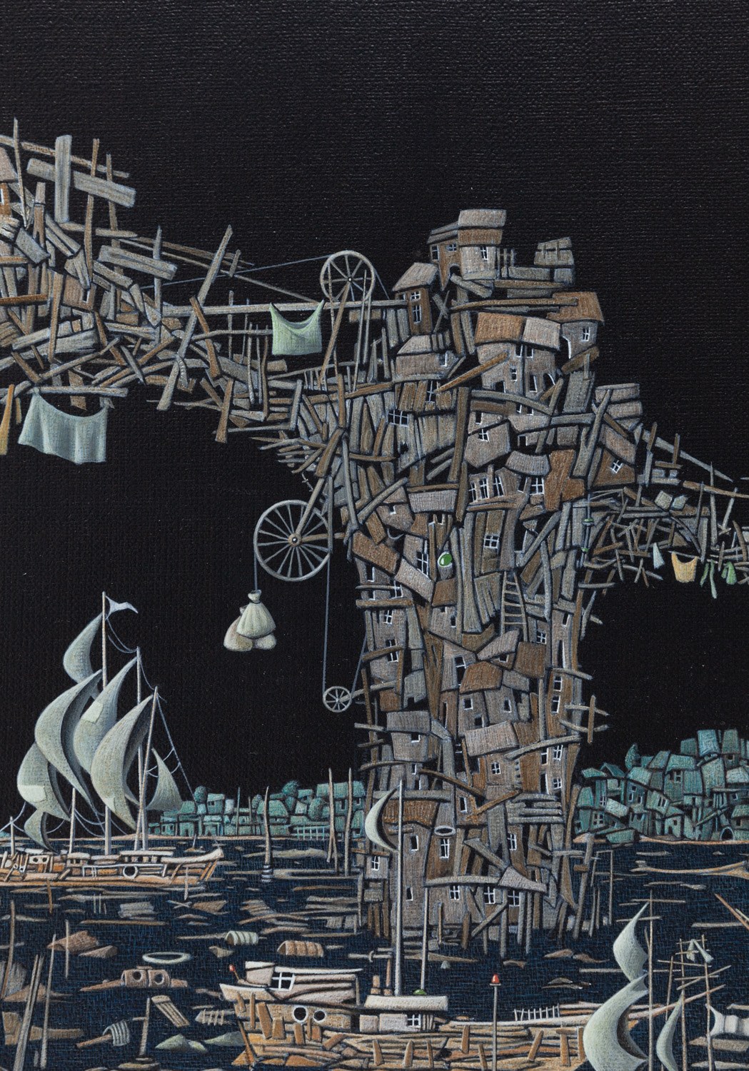 Adam Mrozek (ur. 1966, Częstochowa), "Północny port" , 2015 - Aukcja ...