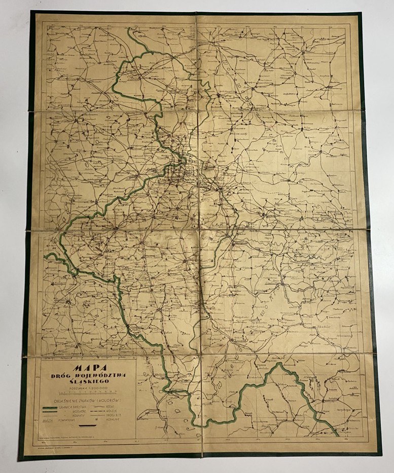 Mapa dróg Województwa Śląskiego - Aukcja internetowa / Licytacja online ...