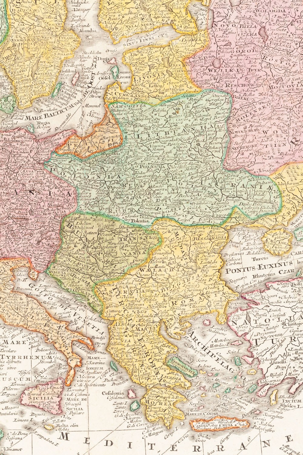 Matthäus Seutter (1678 Augsburg - 1757 Augsburg), Mapa Europy, około ...