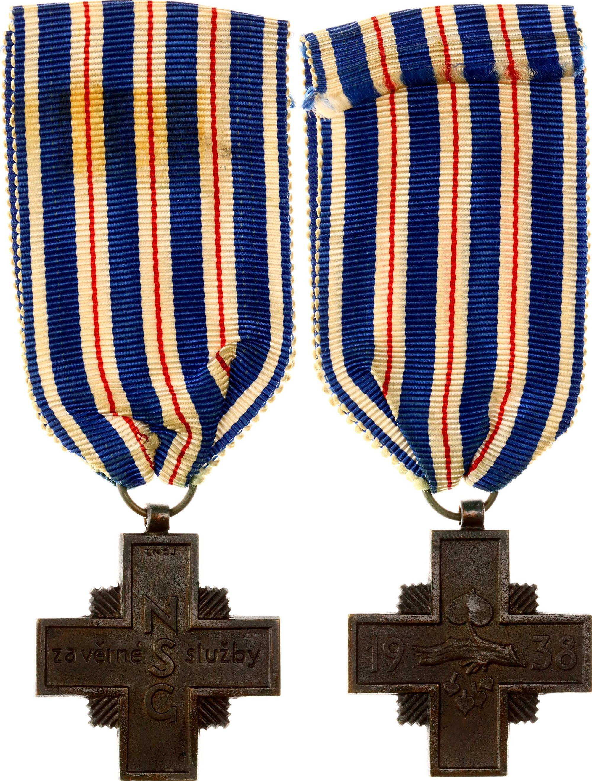 Czechoslovakia WW2 Loyal Service Cross of the National Armed Guard 1938 ...
