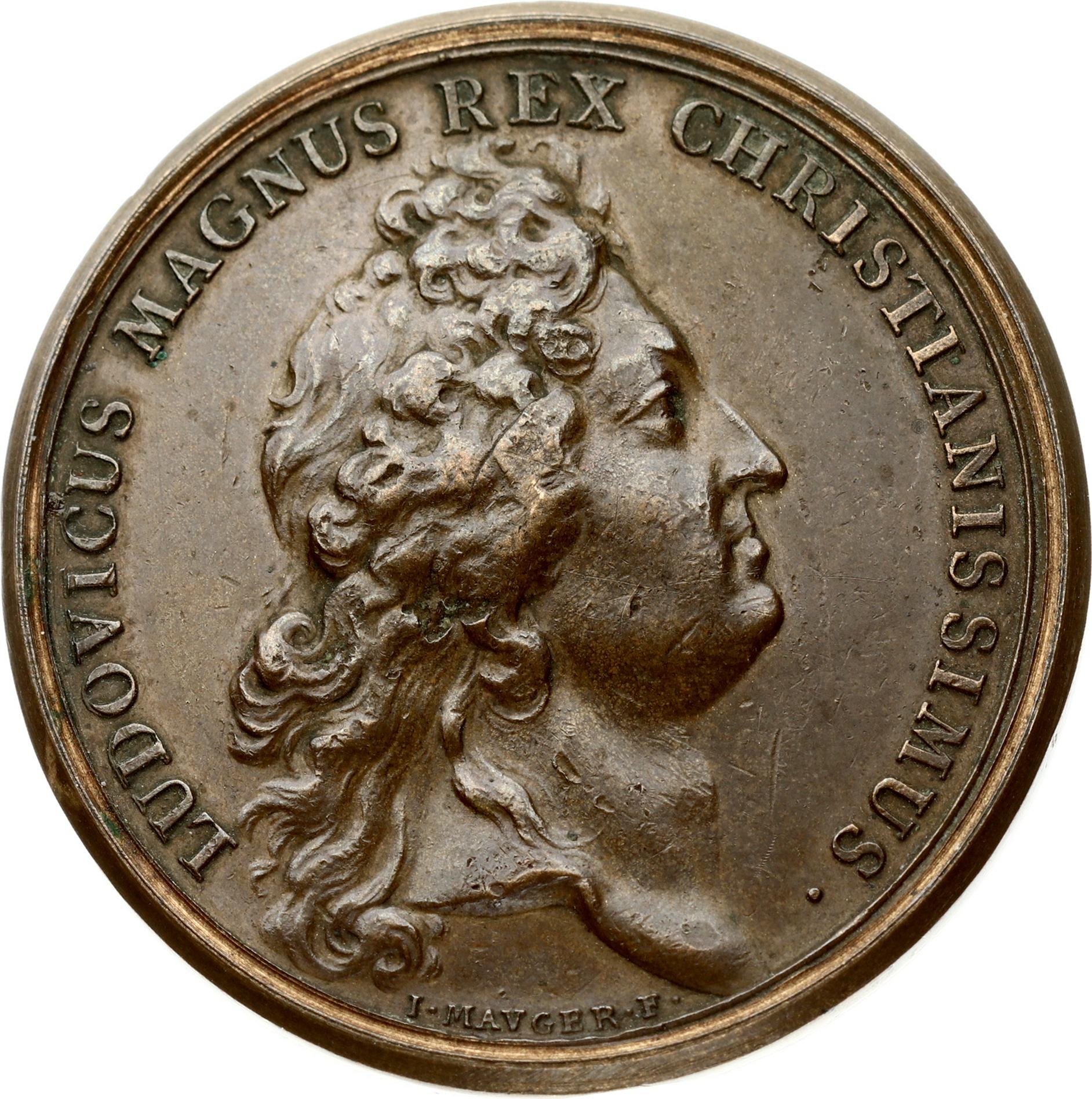 France Medal (1681) Ludovicus Magnus Rex Christianissimus; by I. Mavger ...