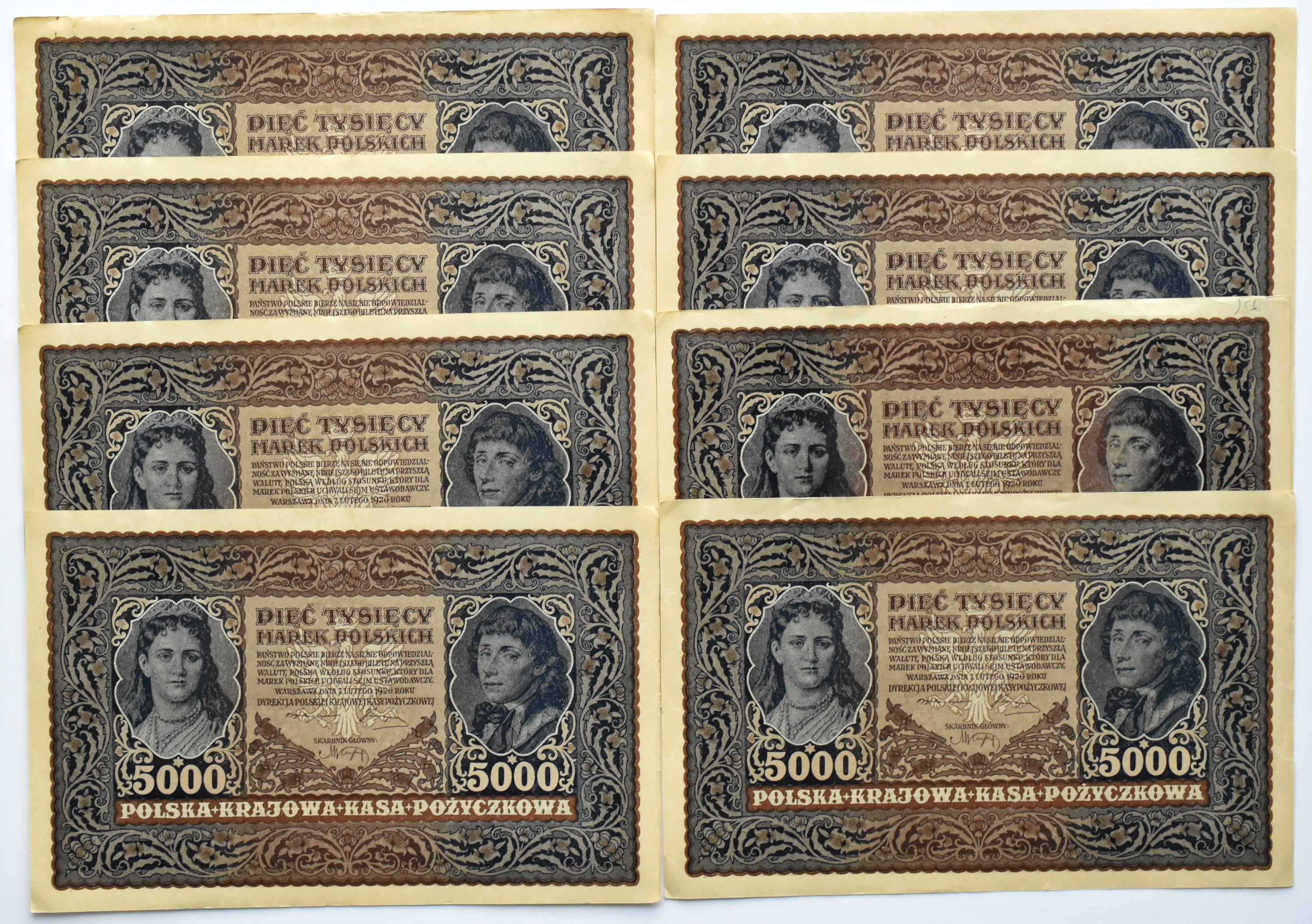 Polska, II RP, lot 5000 marek 1920, III serja A, Warszawa - Aukcja internetowa / Licytacja ...