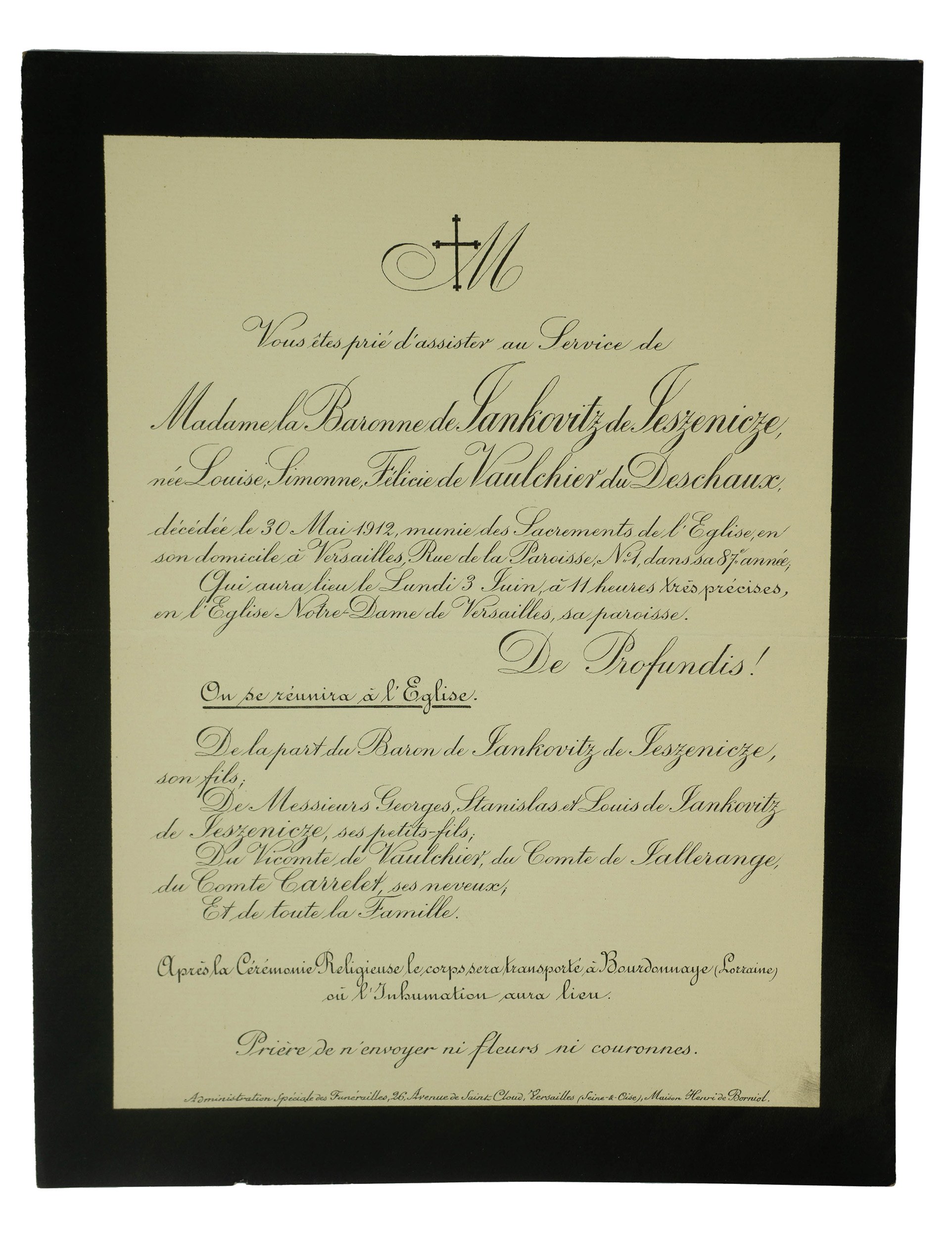 Baronowa Jankowic z Jaszenic (fr. Baronne de Jankowitz de Jeszenicze ...