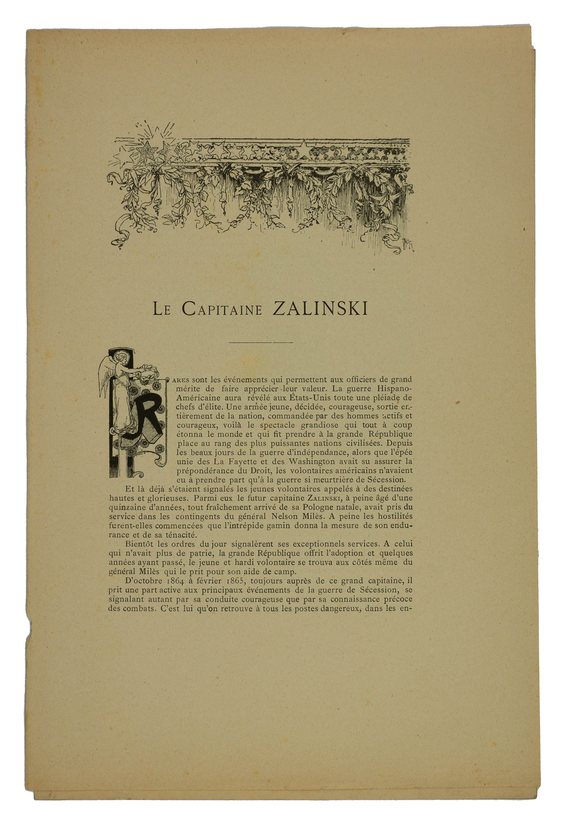 Le captaine ZALINSKI [ŻALIŃSKI Edmund Ludwik 1849-1909], biografia i ...