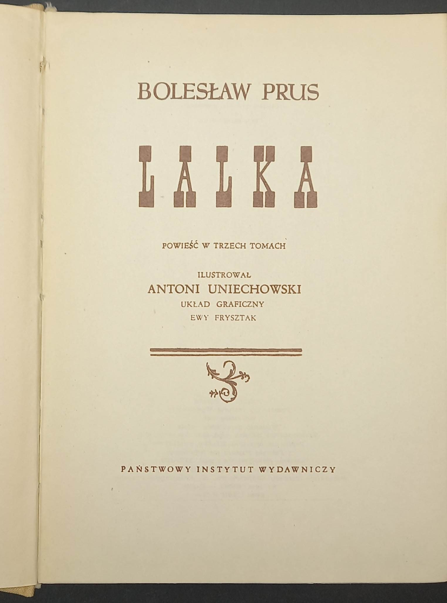Bolesław Prus Lalka Powieść w trzech tomach Ilustracje Antoni ...