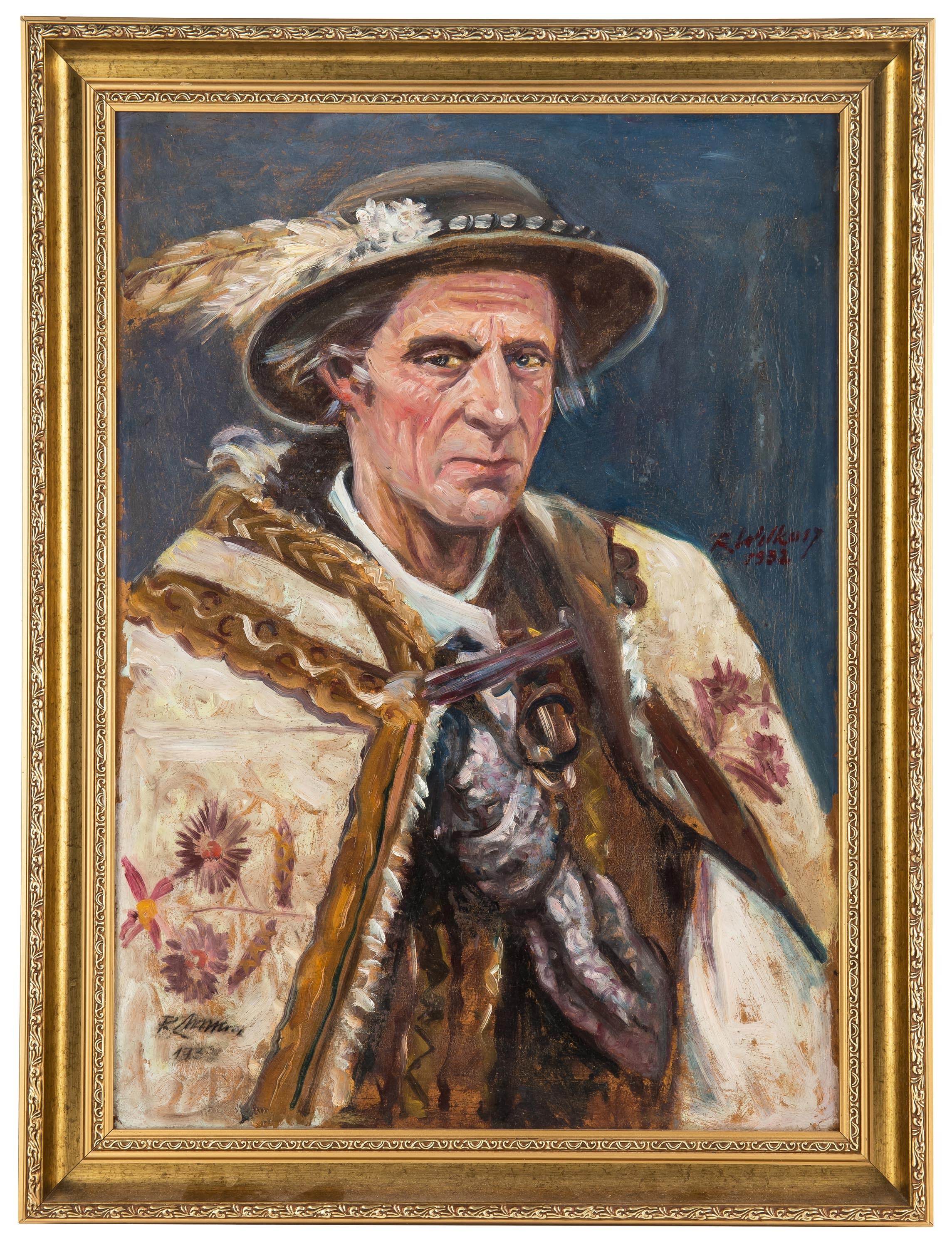 Roman Wilkosz (1895 Kraków - 1967 Kalwaria Zebrzydowska), Portert bacy ...