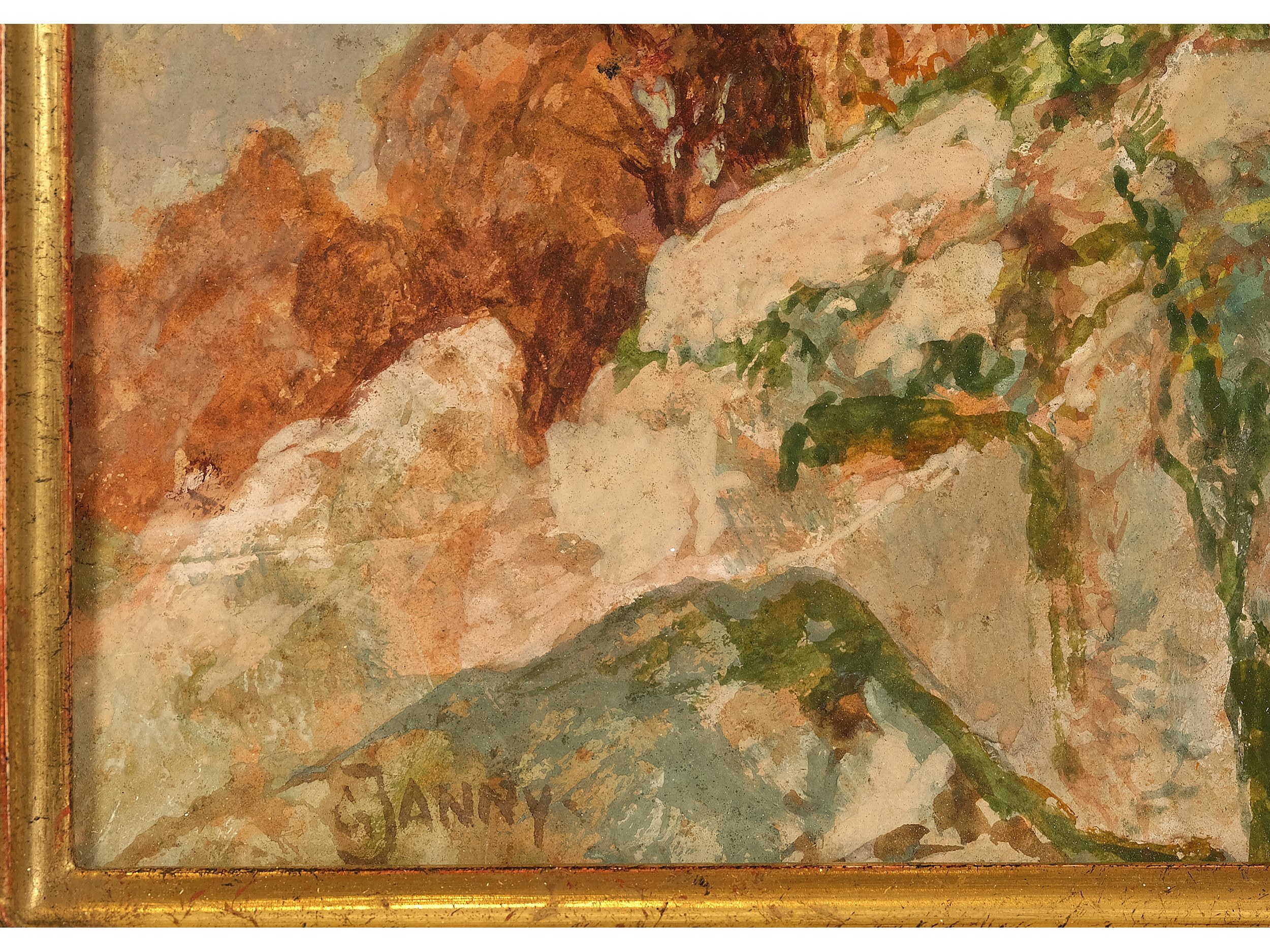 George Janny, Vienna 1864 - 1935 Vienna, Aggstein in the Wachau ...