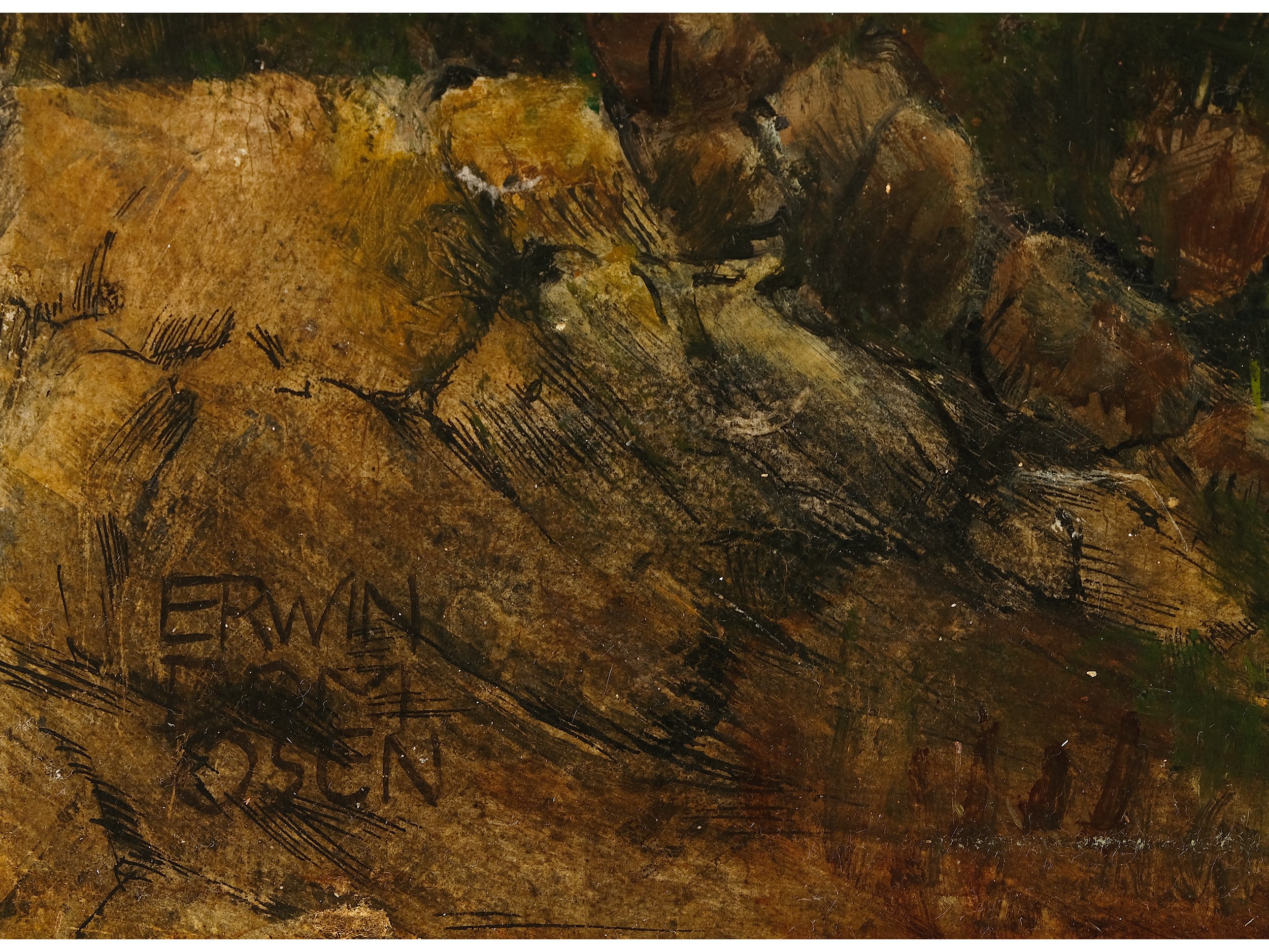 Erwin Dominik Osen, Vienna 1891 - 1970 Dortmund, Village landscape ...