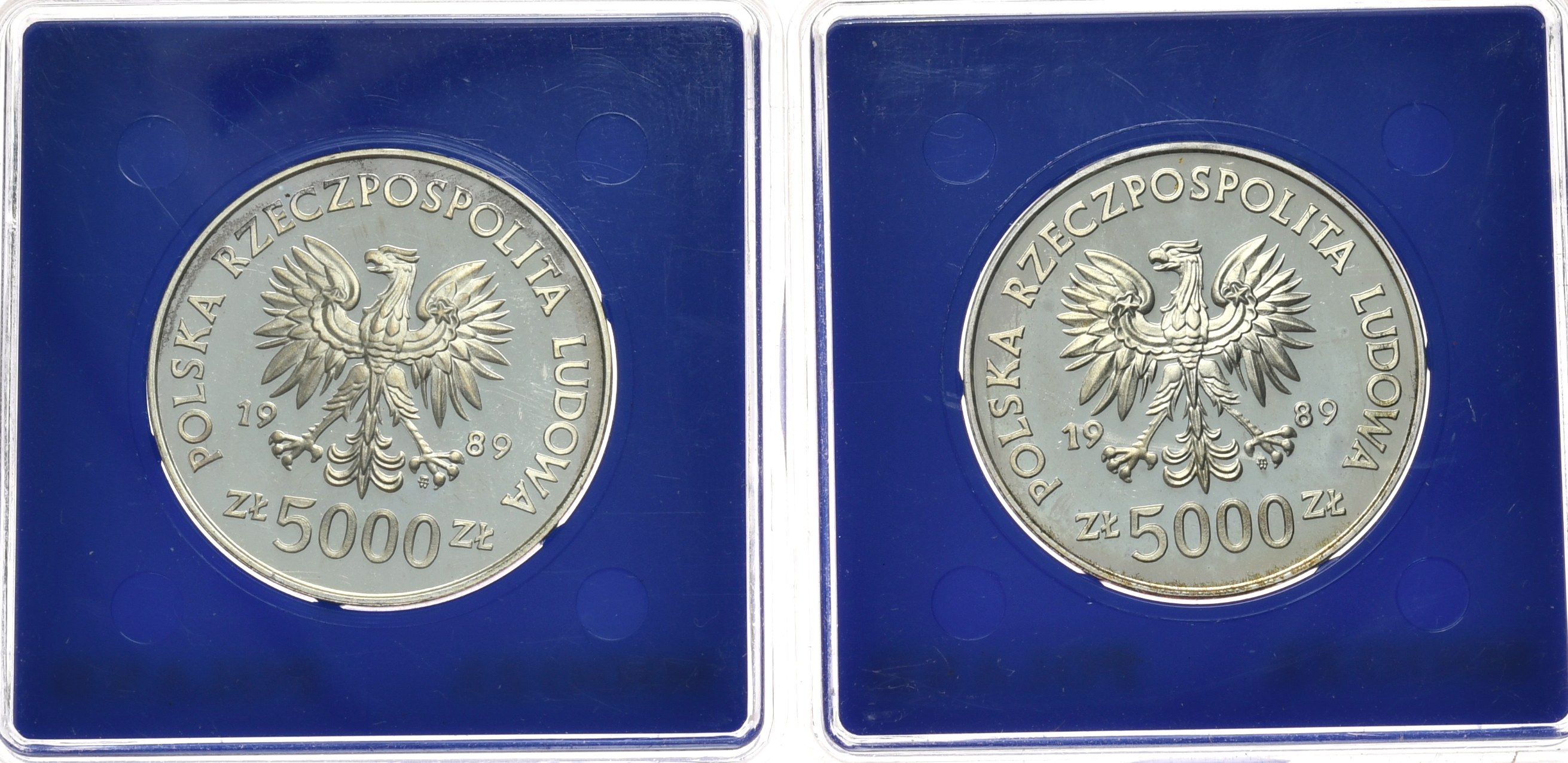 PRL, Zestaw 5000 zł Toruń - Mikołaj Kopernik i Zabytki Torunia 1989r. - Aukcja internetowa ...