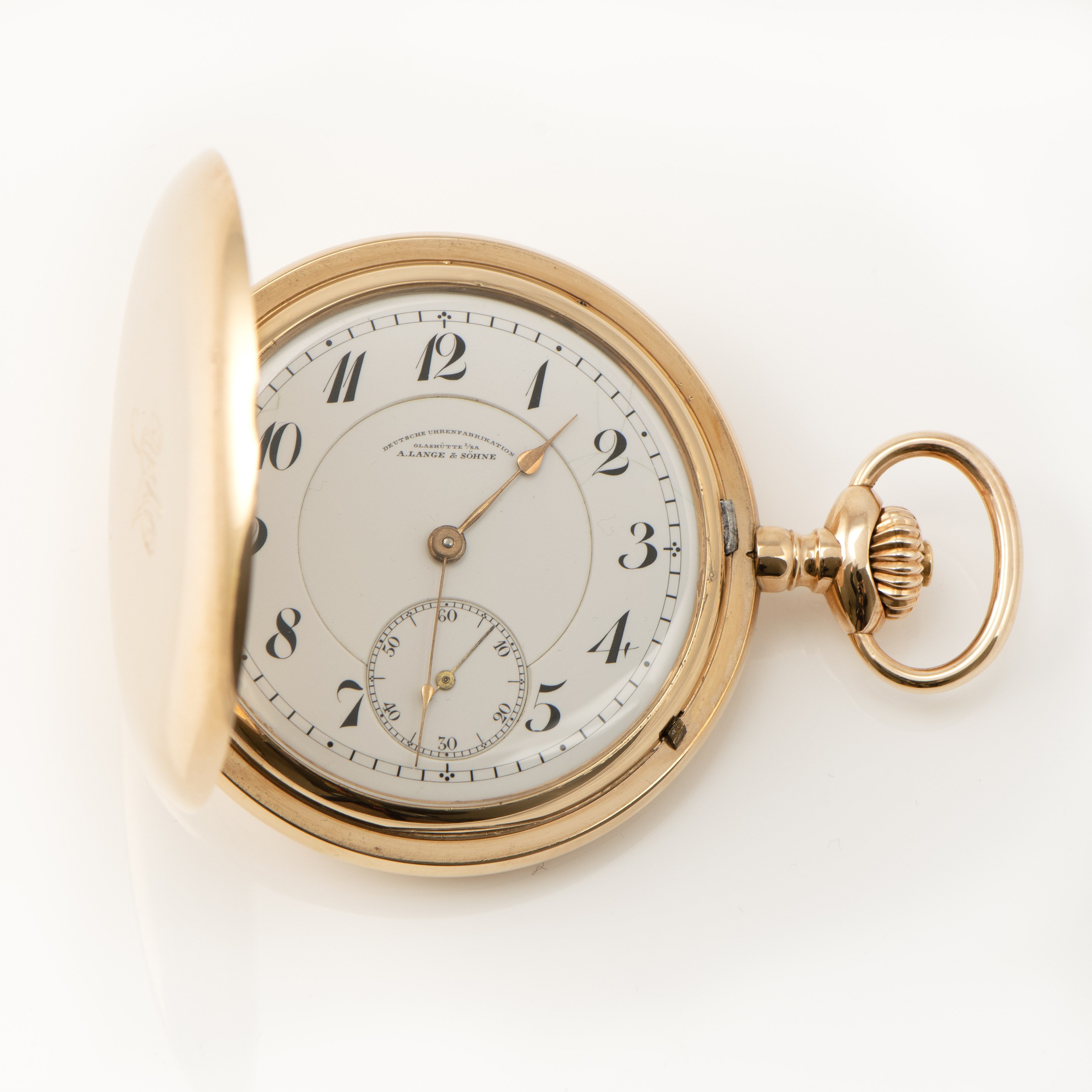 Glashütte Original A. Lange & Söhne DUF Gold-Savonette Lucia Taschenuhr ...