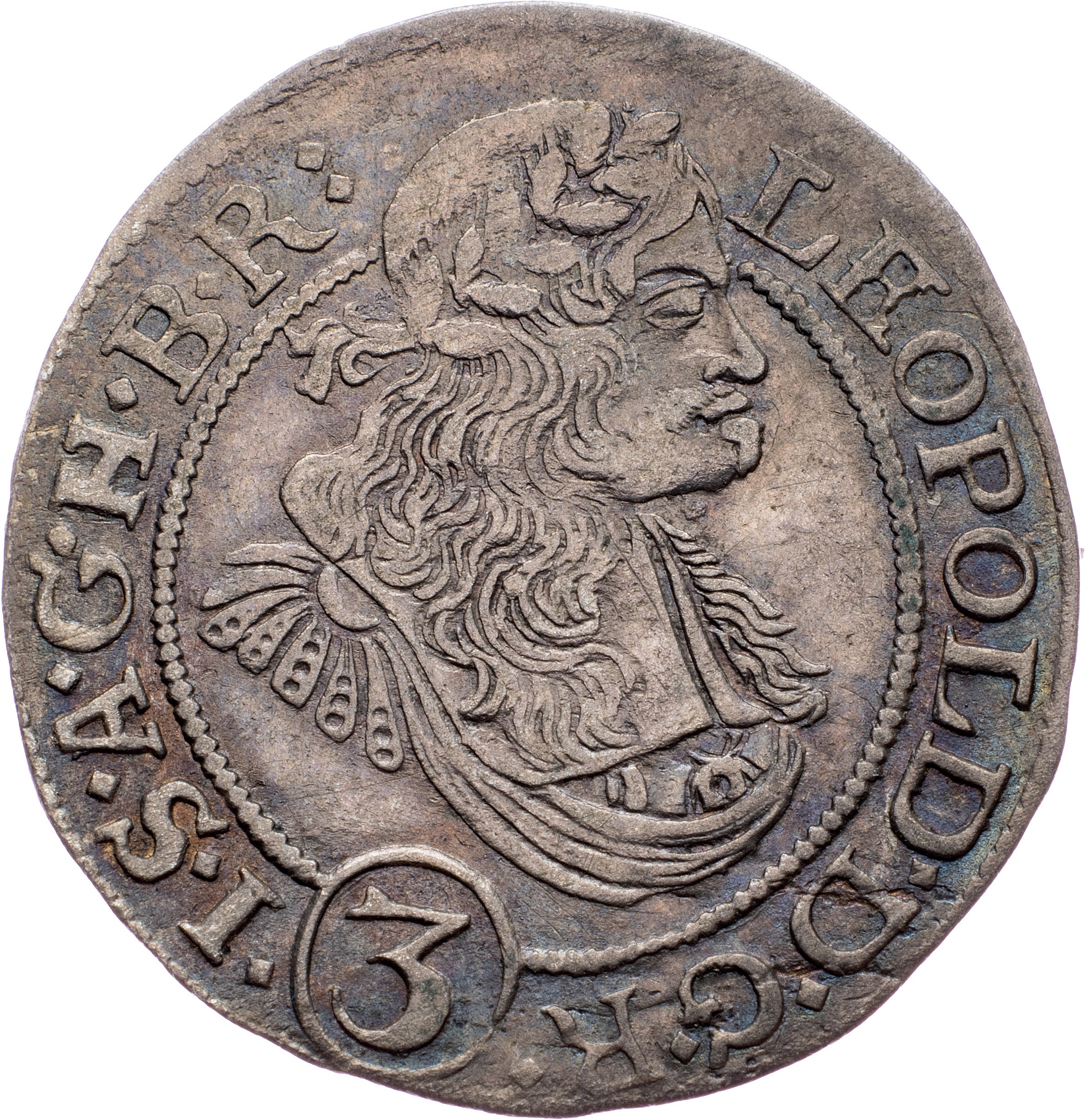 Leopold I., 3 Kreuzer 1670, SHS, Breslau - Aukcja internetowa / Licytacja online - Cena - OneBid