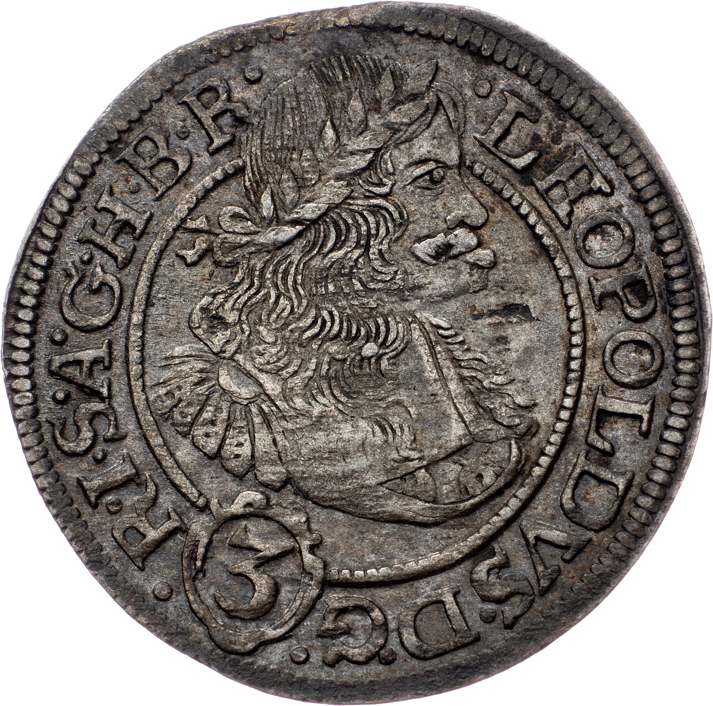 Leopold I., 3 Kreuzer 1670, SHS, Breslau - Aukcja internetowa / Licytacja online - Cena - OneBid