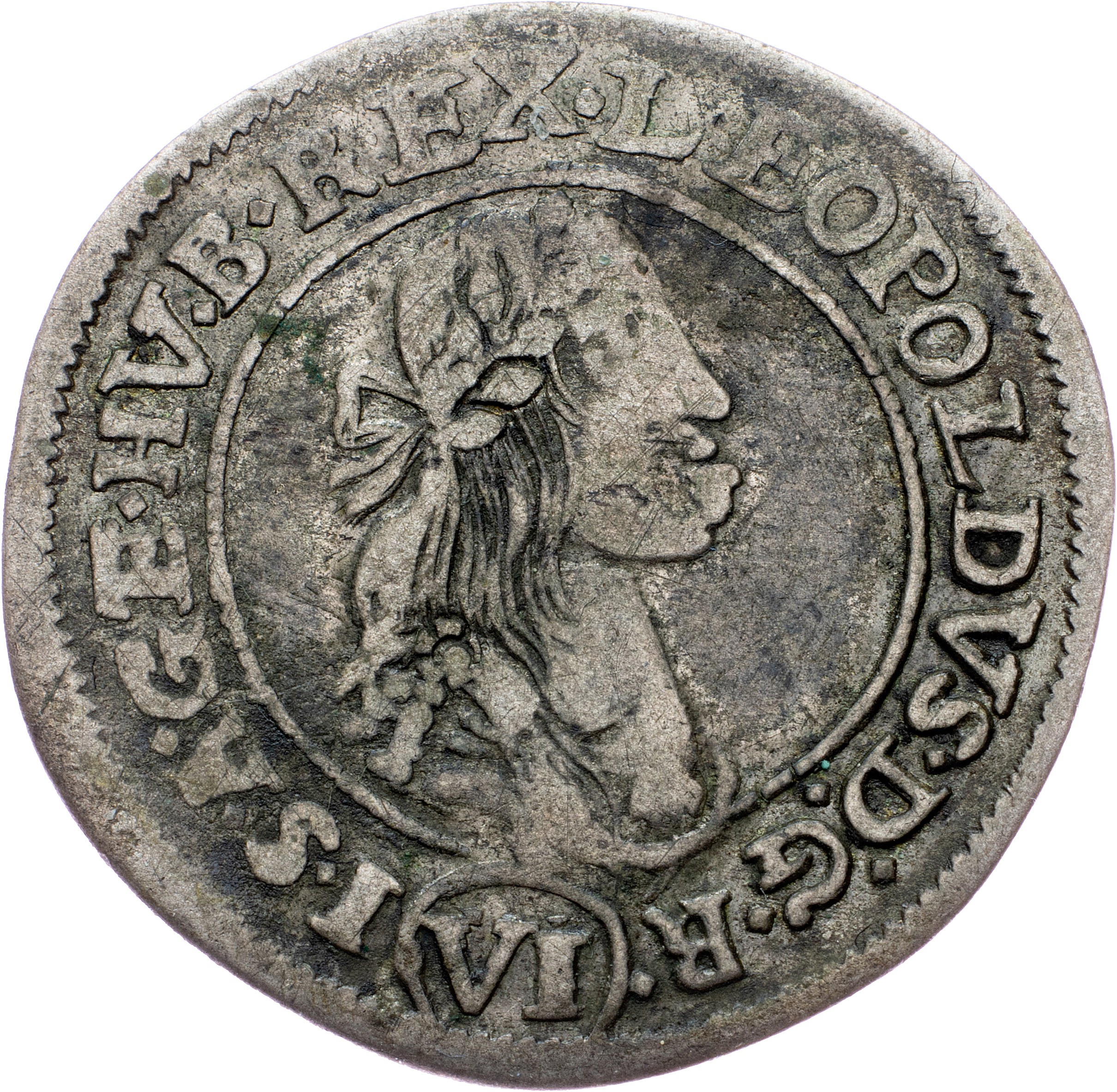 Leopold I., 6 Kreuzer 1672, KB, Kremnitz - Aukcja internetowa / Licytacja online - Cena - OneBid