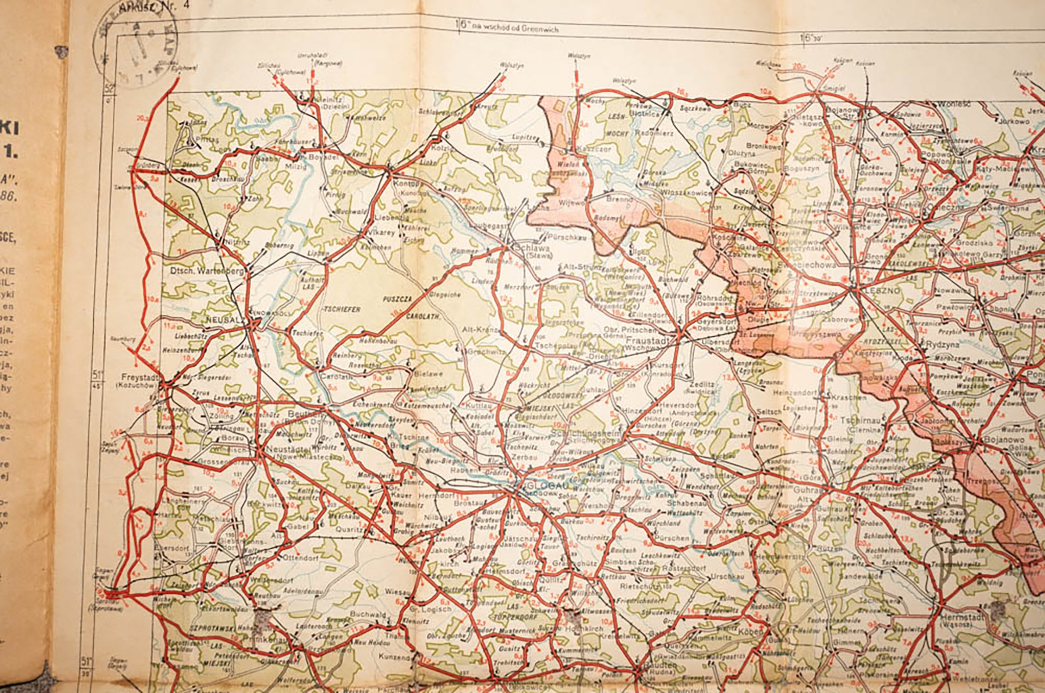 Mapa samochodowa Rzeczypospolitej Polskiej, nr 4 KALISZ [przed 1939r ...