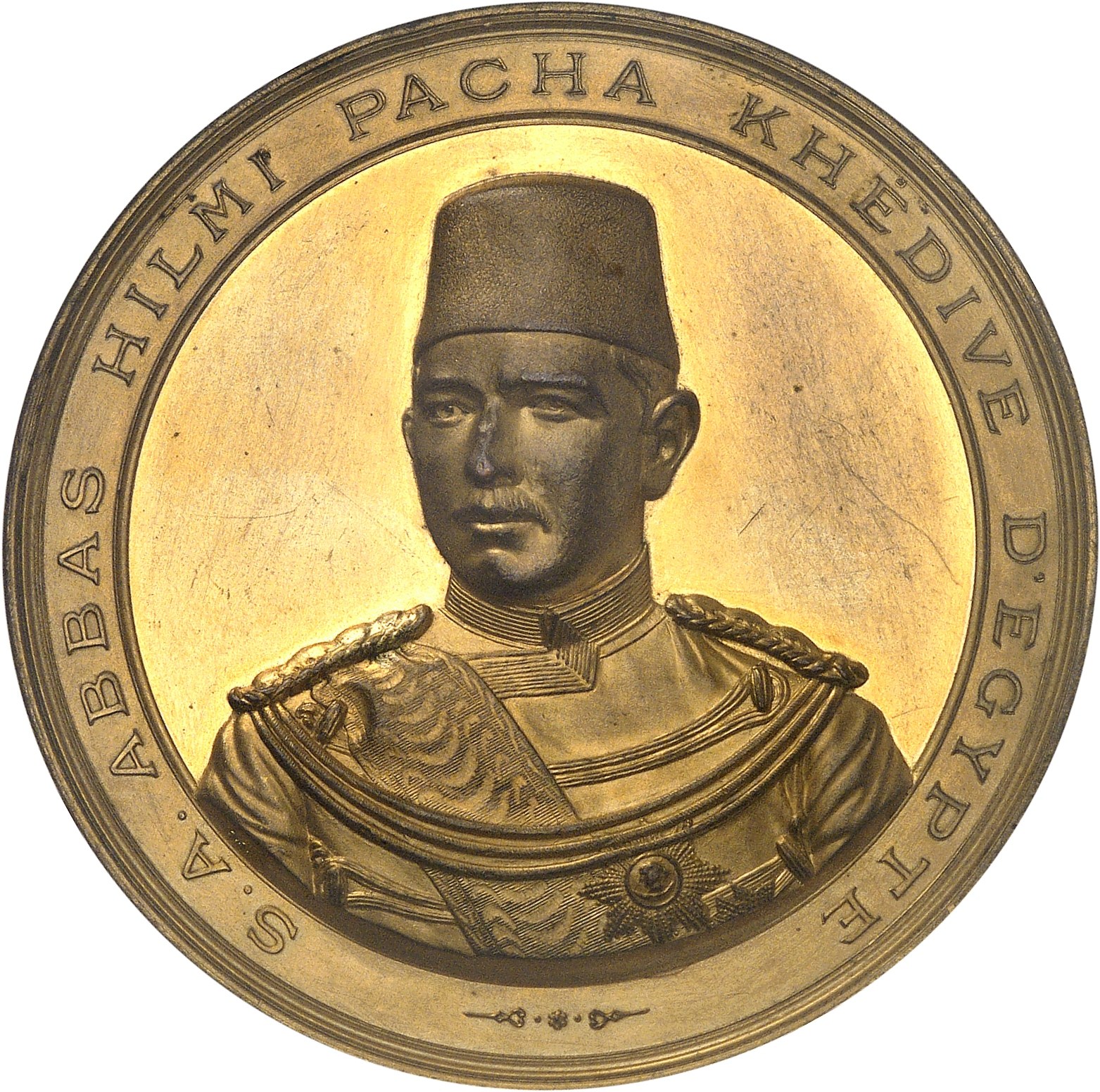 Abbas II Hilmi, khédive (1892-1914). Médaille, Exposition ...