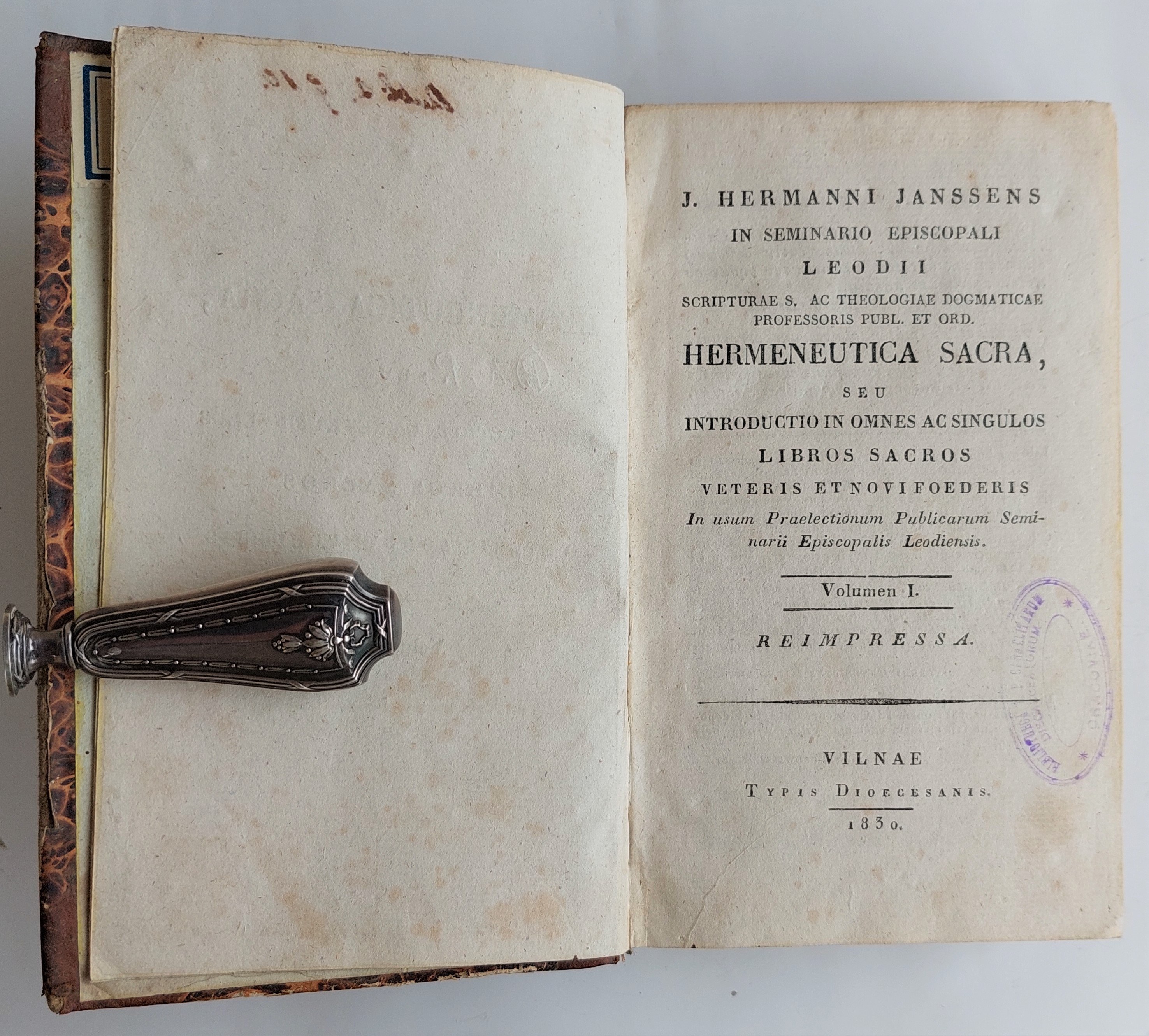 Hermanni Janssens hermeneutica sacra seu introductio in omnes et ...