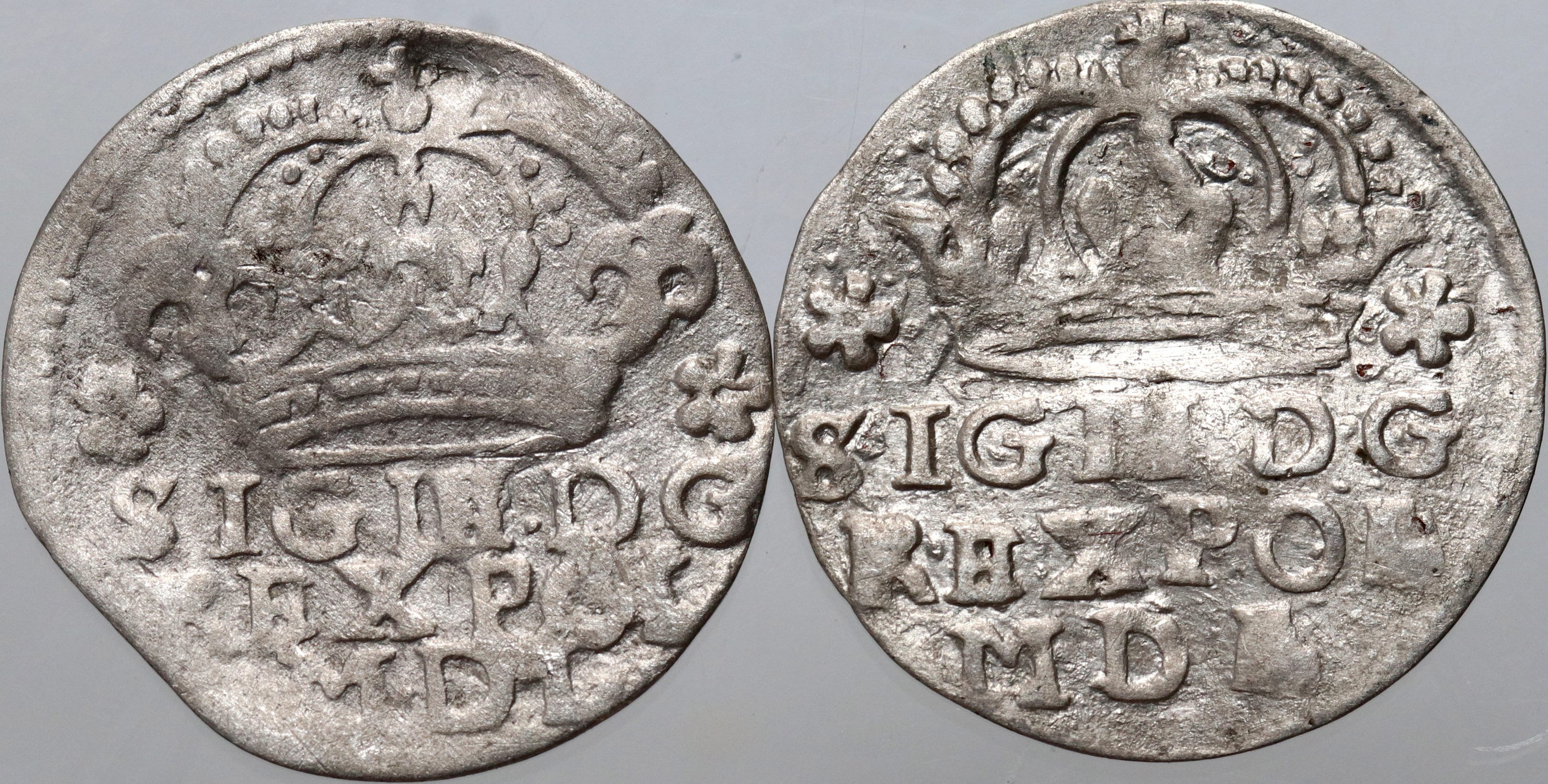 Zygmunt III Waza, zestaw 2 x grosz 1623 - Aukcja internetowa ...