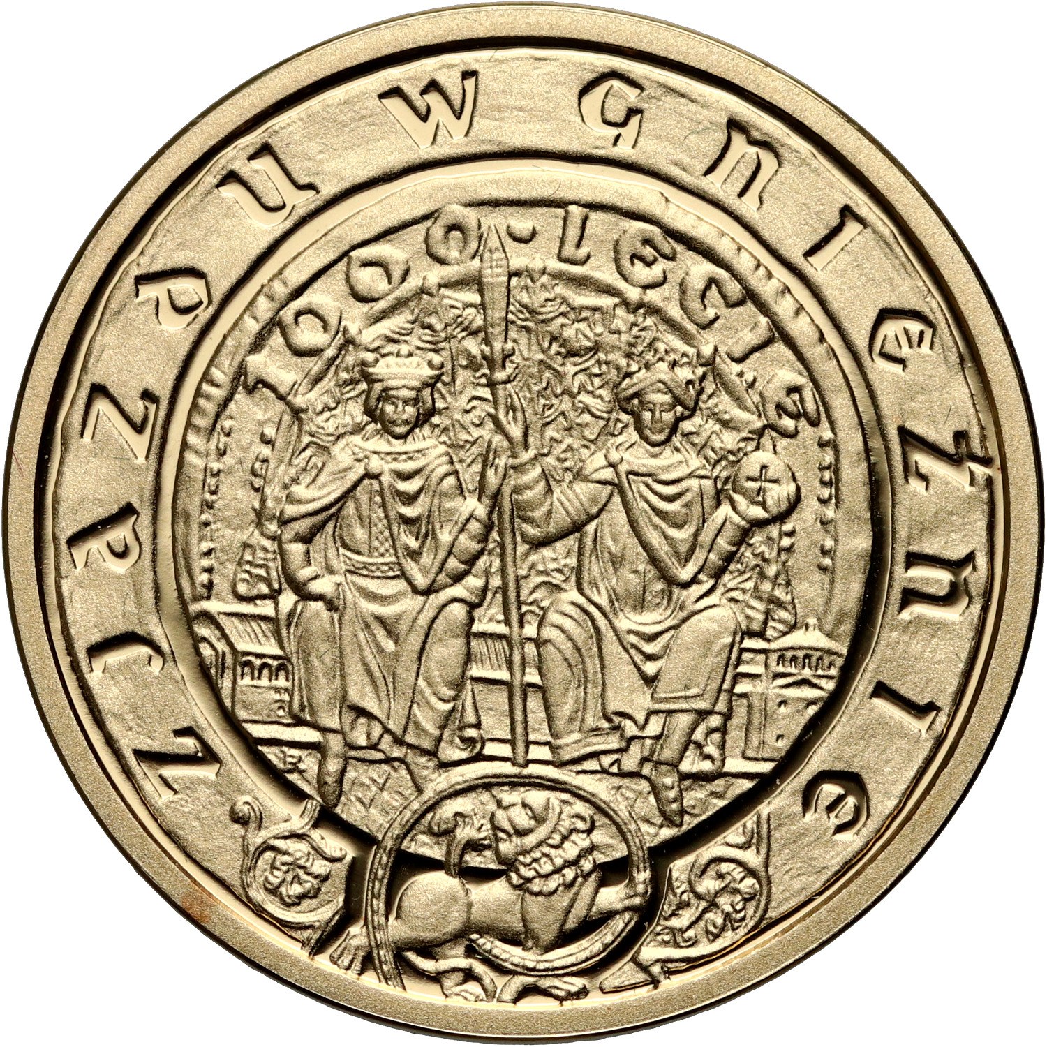 III RP, 100 złotych 2000, 1000-lecie Zjazdu w Gnieźnie - Aukcja ...